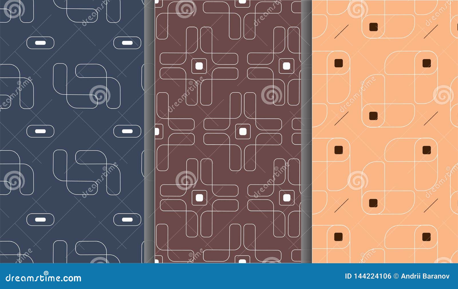 Vector Seamless Pattern Modern Stylish Texture Stock Vector ...