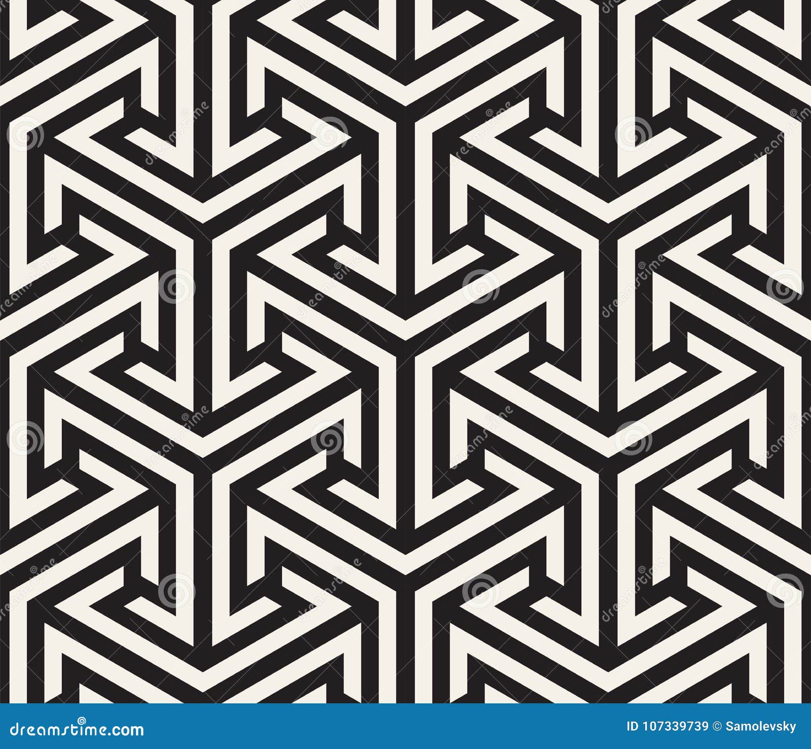 Vector Seamless Pattern. Modern Stylish Texture Stock Illustration ...