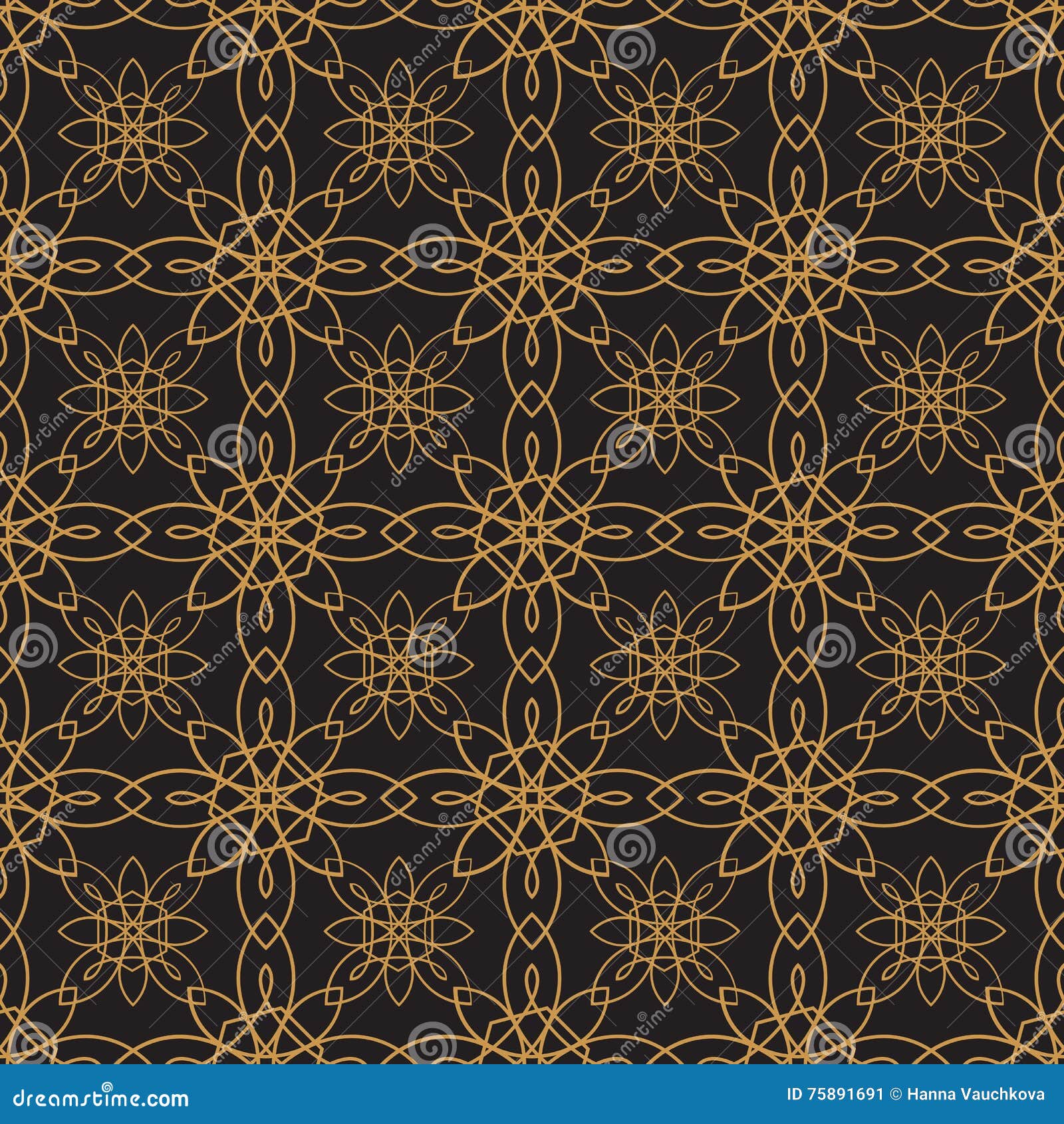 Vector Seamless Pattern. Modern Stylish Texture. Repeating Geometric ...