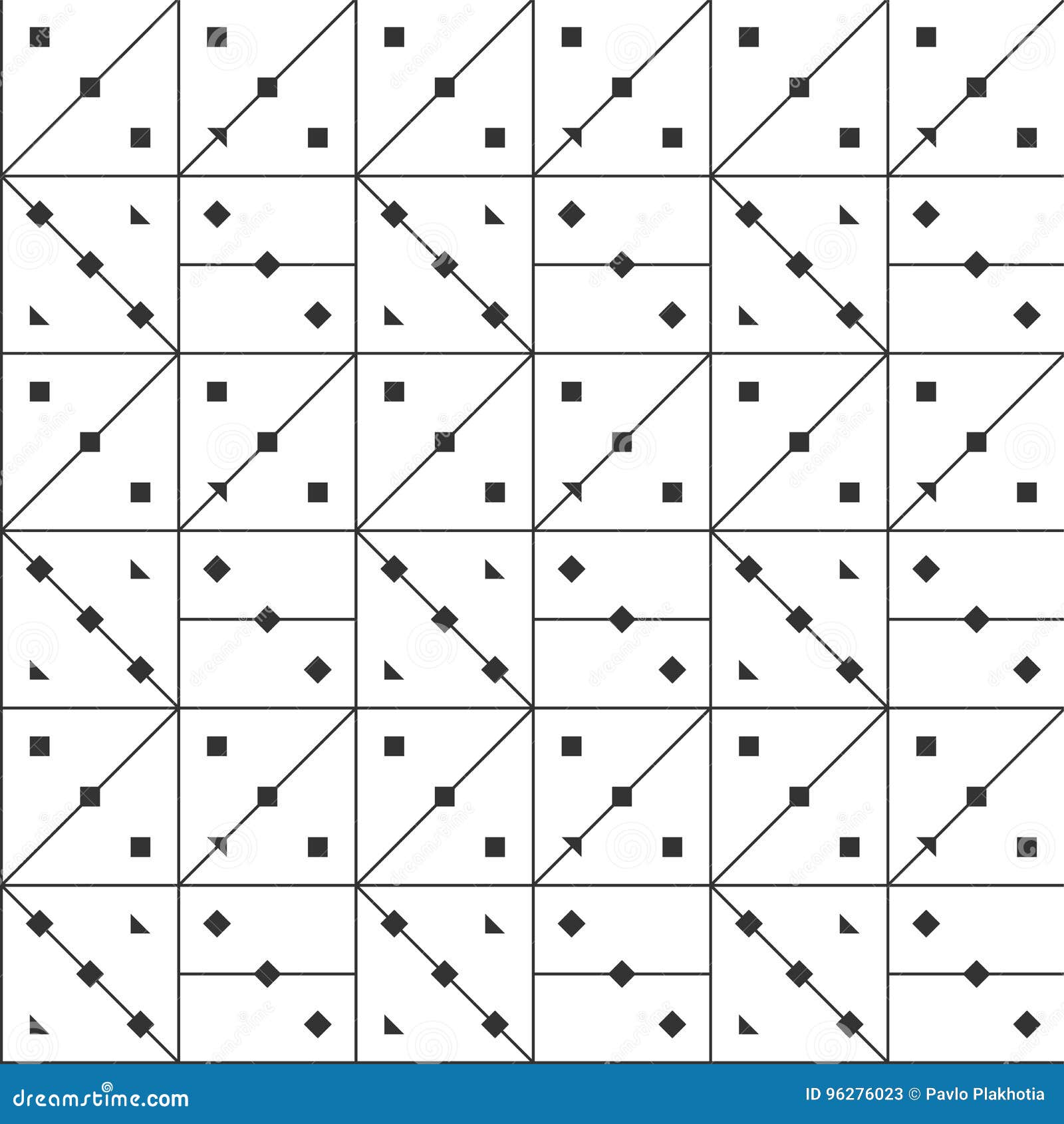 Vector Seamless Pattern. Modern Stylish Texture. Repeating Geometric ...