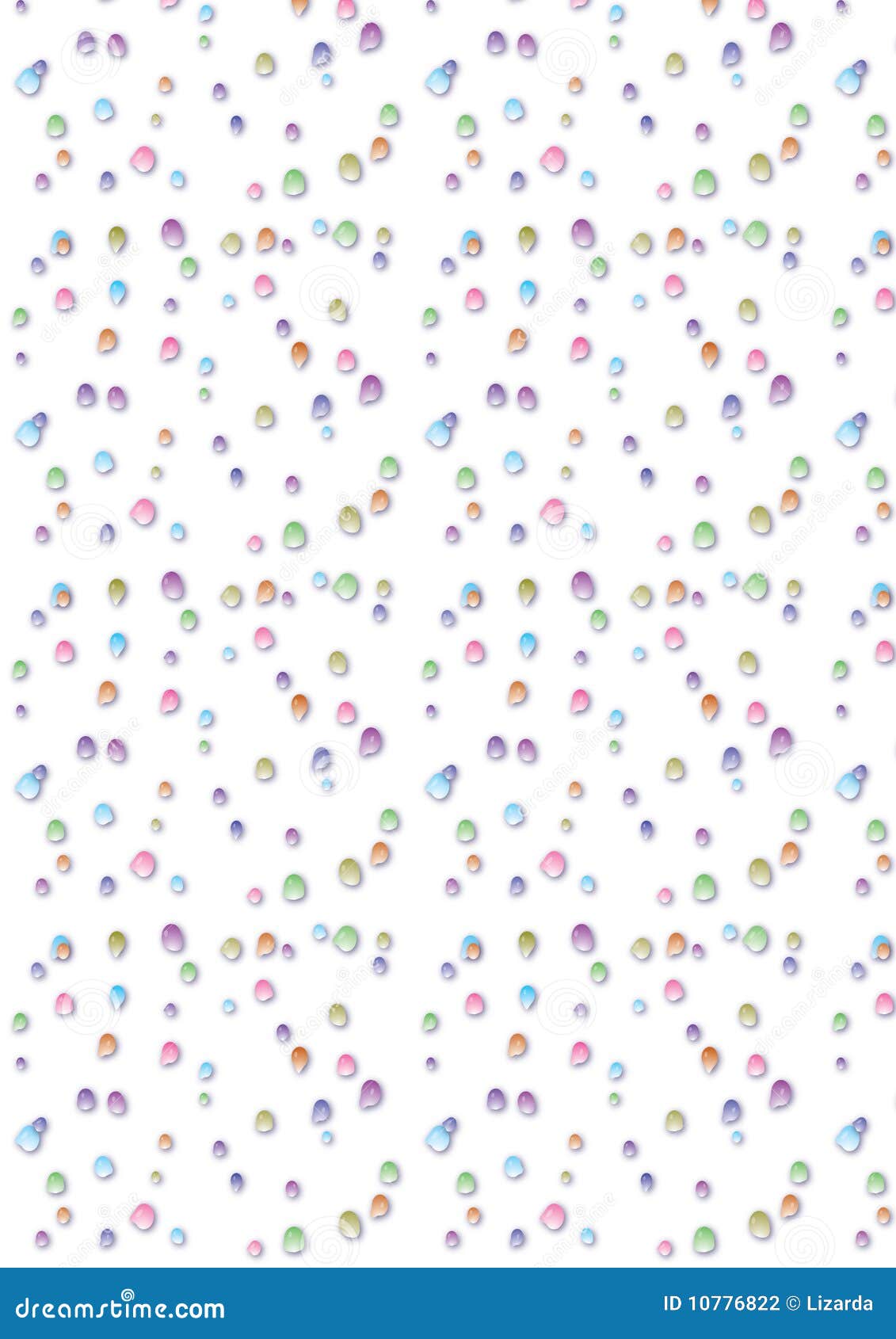 Vector Seamless Pattern with Multi Colors Drops of Stock Vector ...