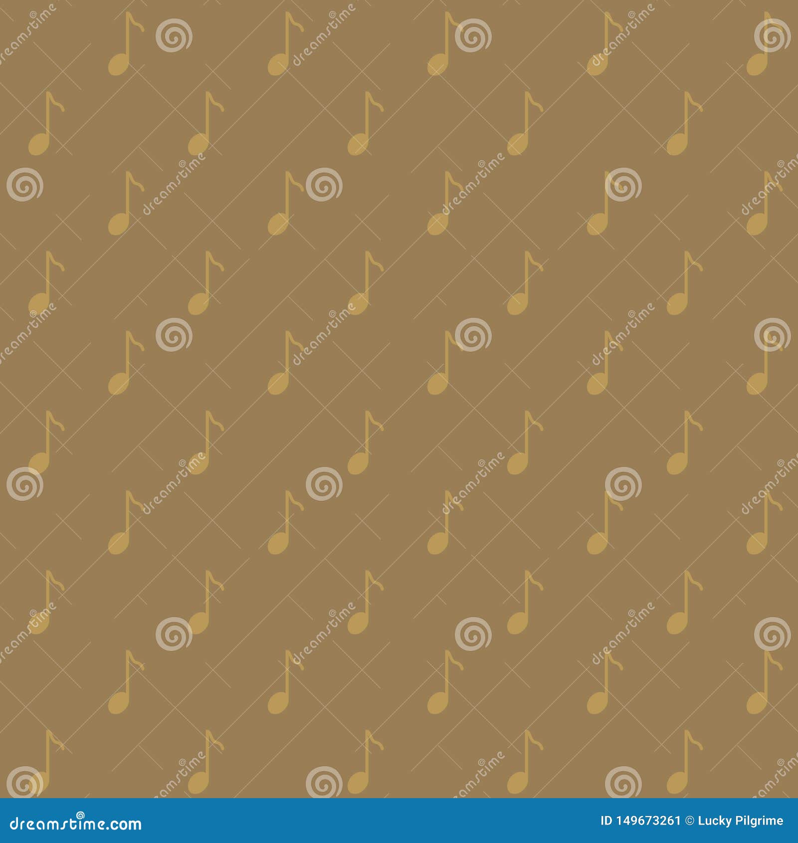 Vector Seamless Pattern of Musical Note in Simple and Minimalist Style ...