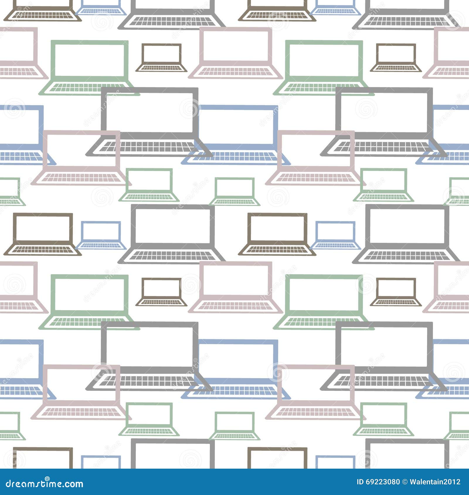 Vector Seamless Pattern with Notebooks. Stock Vector - Illustration of ...