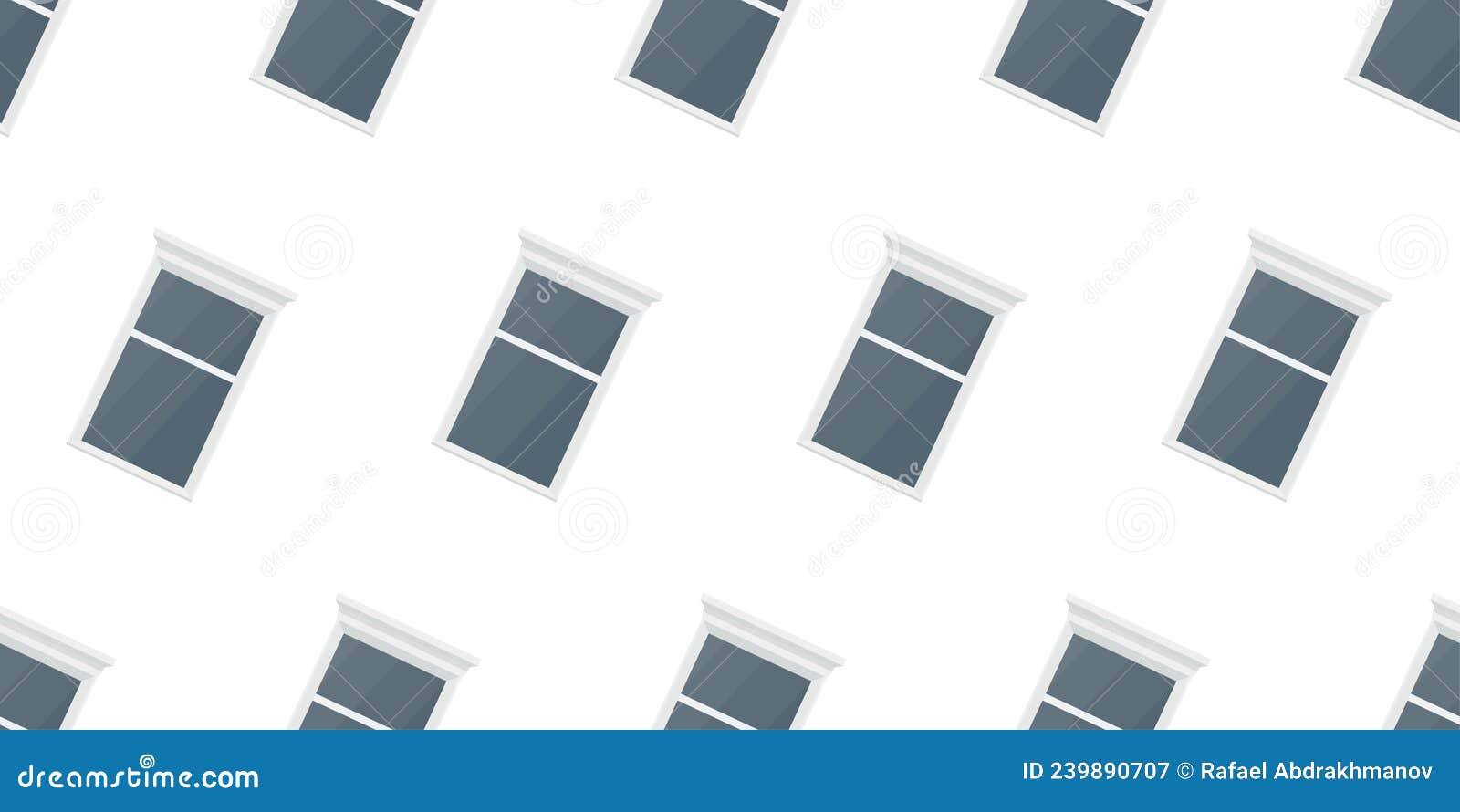 Vector Seamless Pattern of Old Gray Windows. Abstract Wall Texture ...