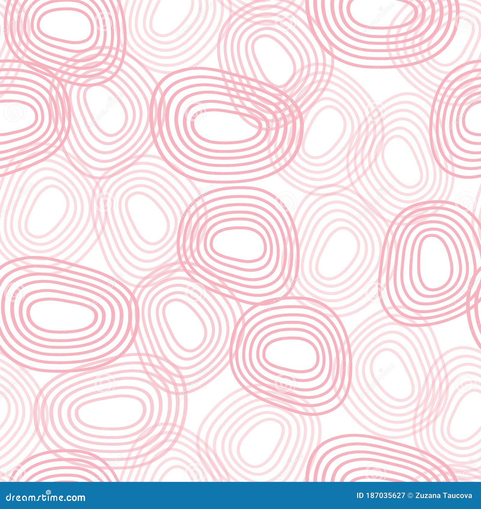 Vector Seamless Pattern, Pink Circles. Stock Vector - Illustration of ...