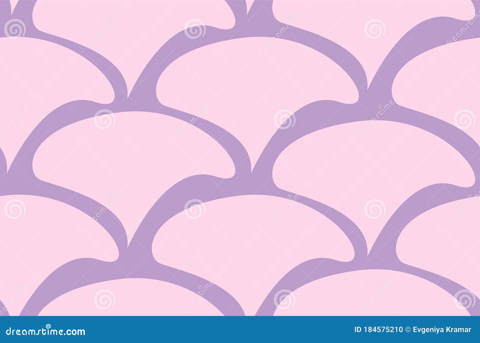 Vector Seamless Pattern Pink Scales Stock Illustration - Illustration ...