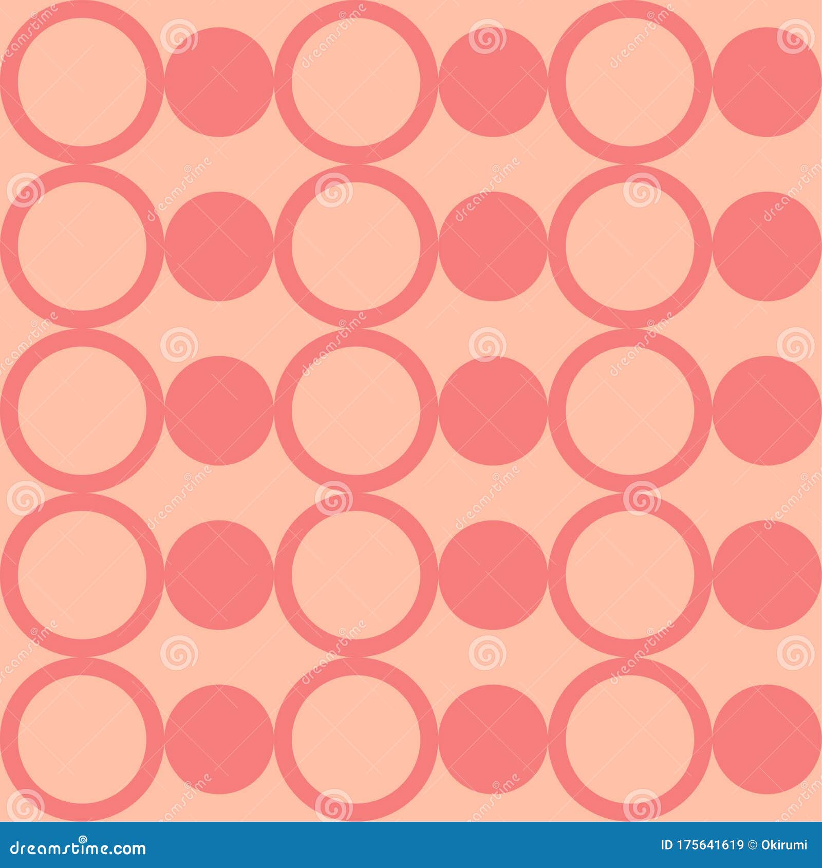 Vector Seamless Pattern Pink Sircles Stock Vector - Illustration of ...