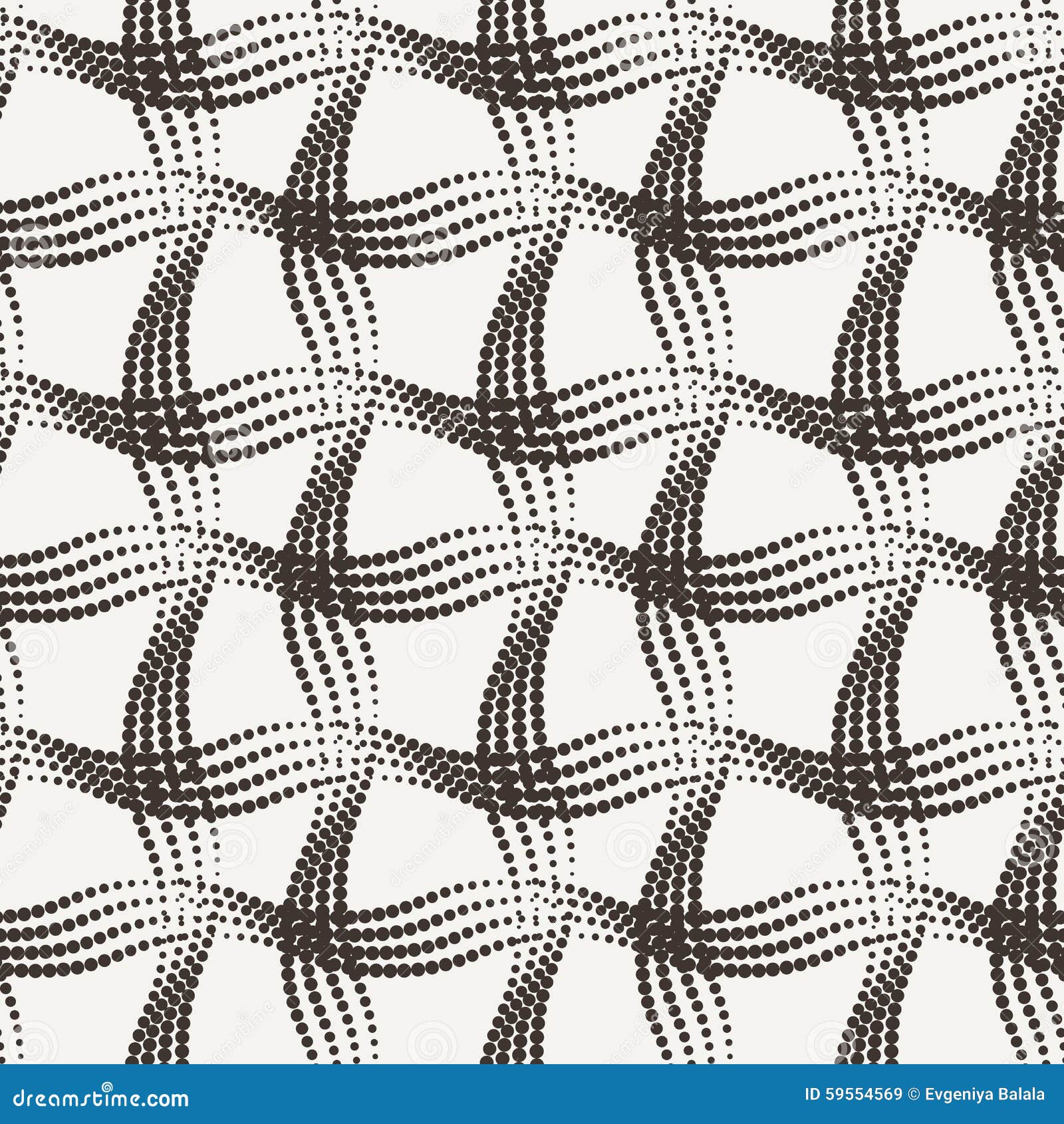 Vector Seamless Pattern of the Points Collected by Stock Vector ...