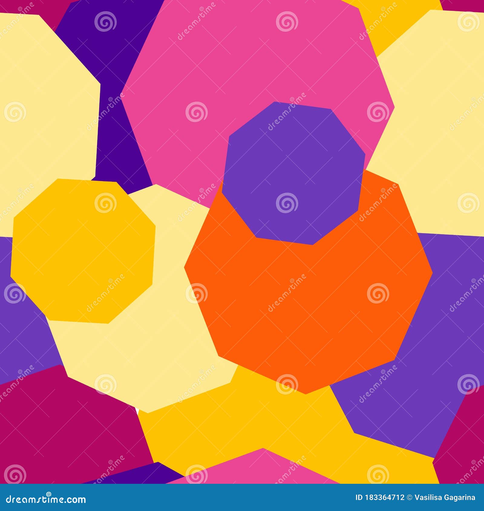 Vector Seamless Pattern from Polygons of Different Sizes and Colors ...