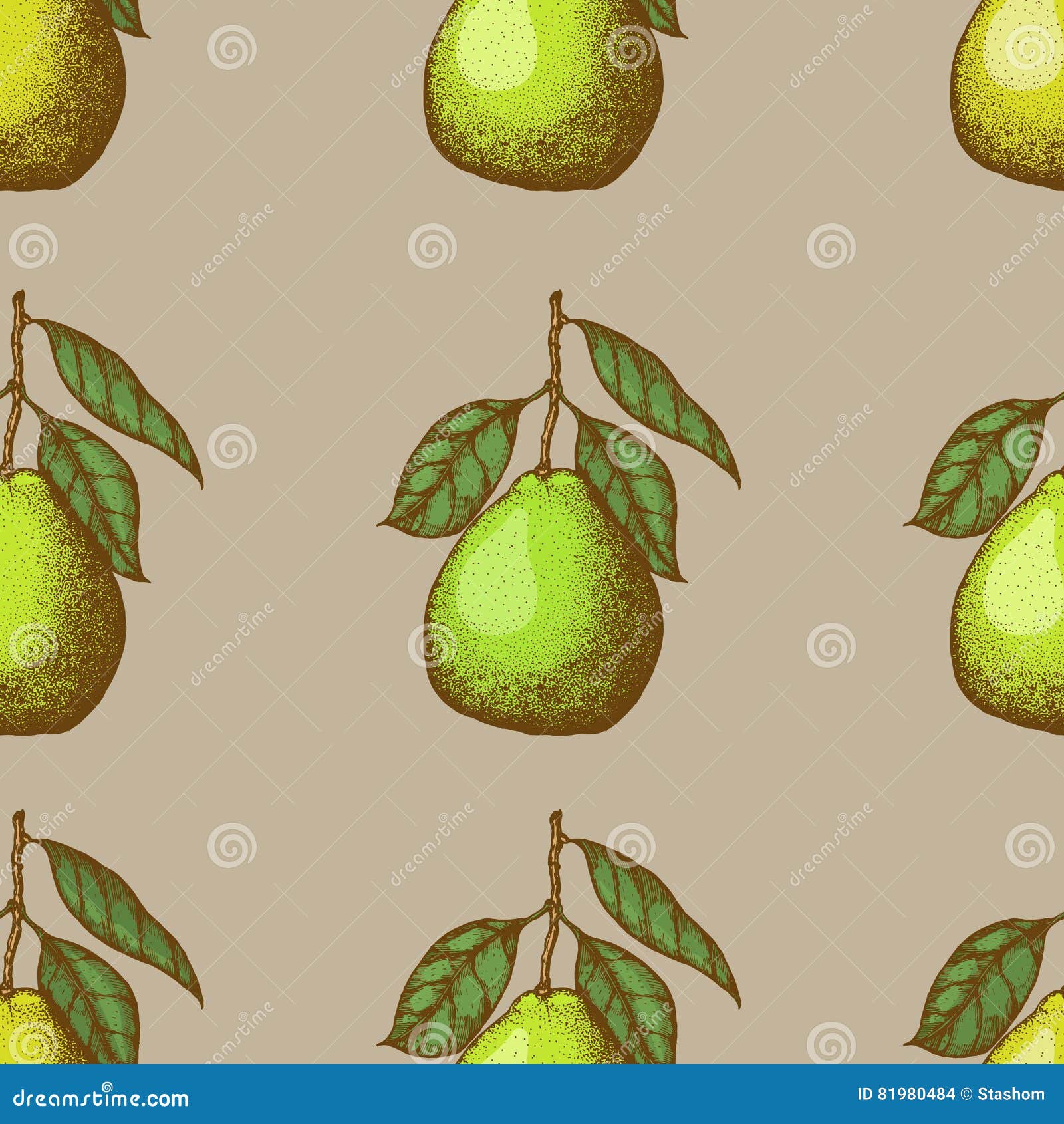 Vector Seamless Pattern with Pomelo. Illustration. Stock Vector ...