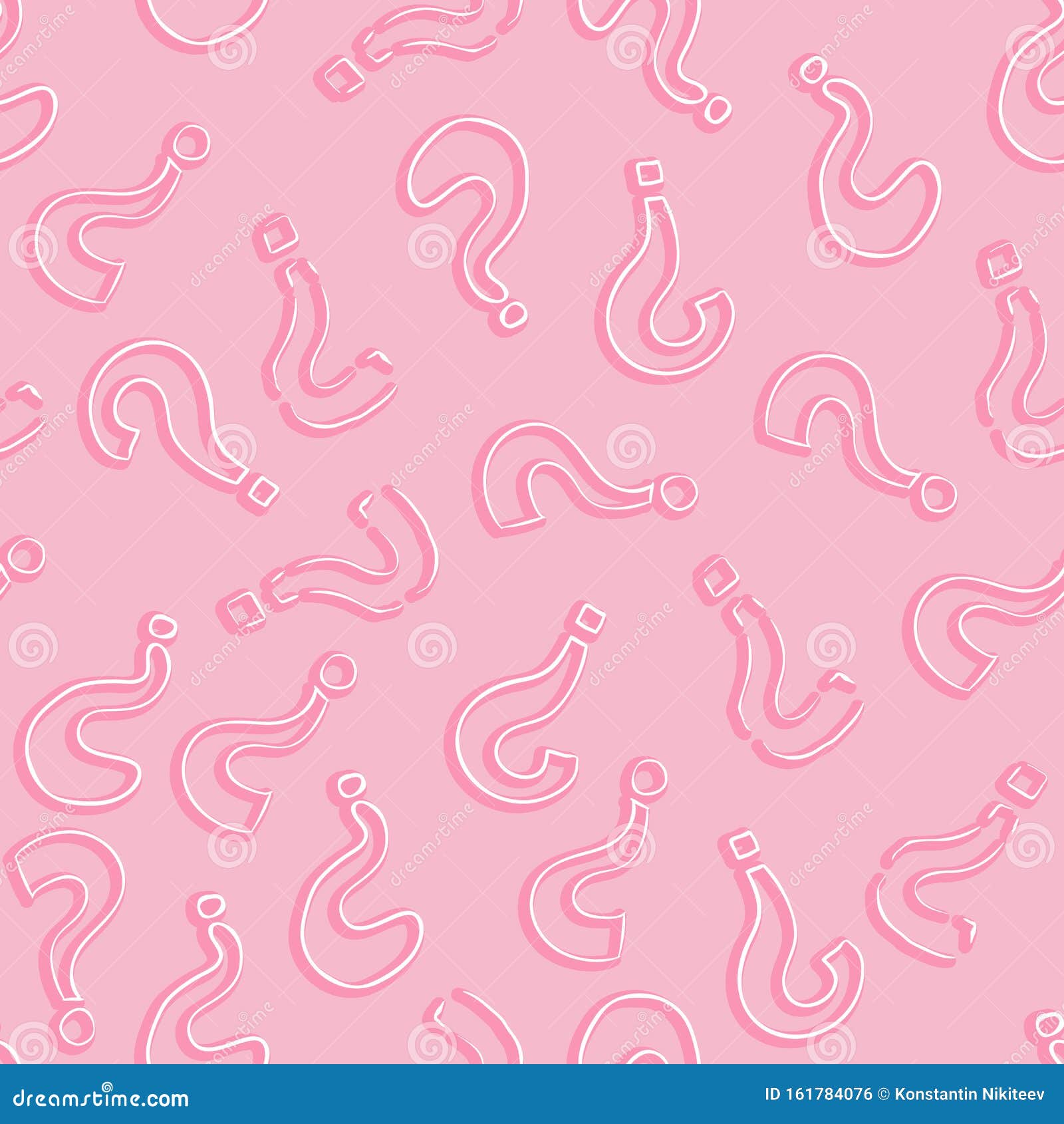 Quiz Background - Question Seamless Texture Vector Illustration ...