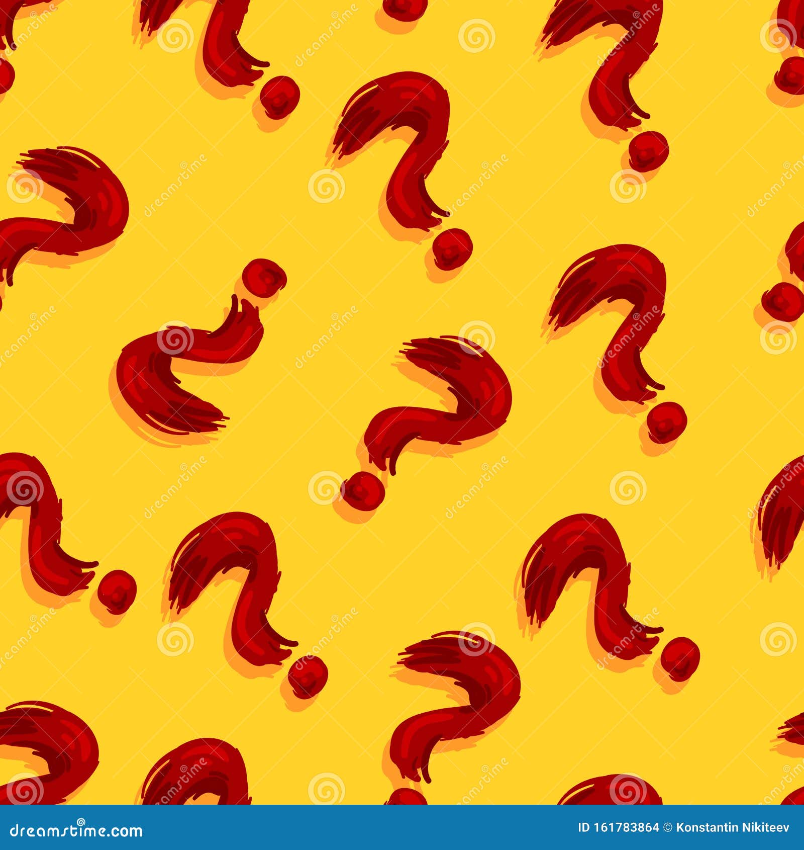 Quiz Background - Question Seamless Texture Vector Illustration ...