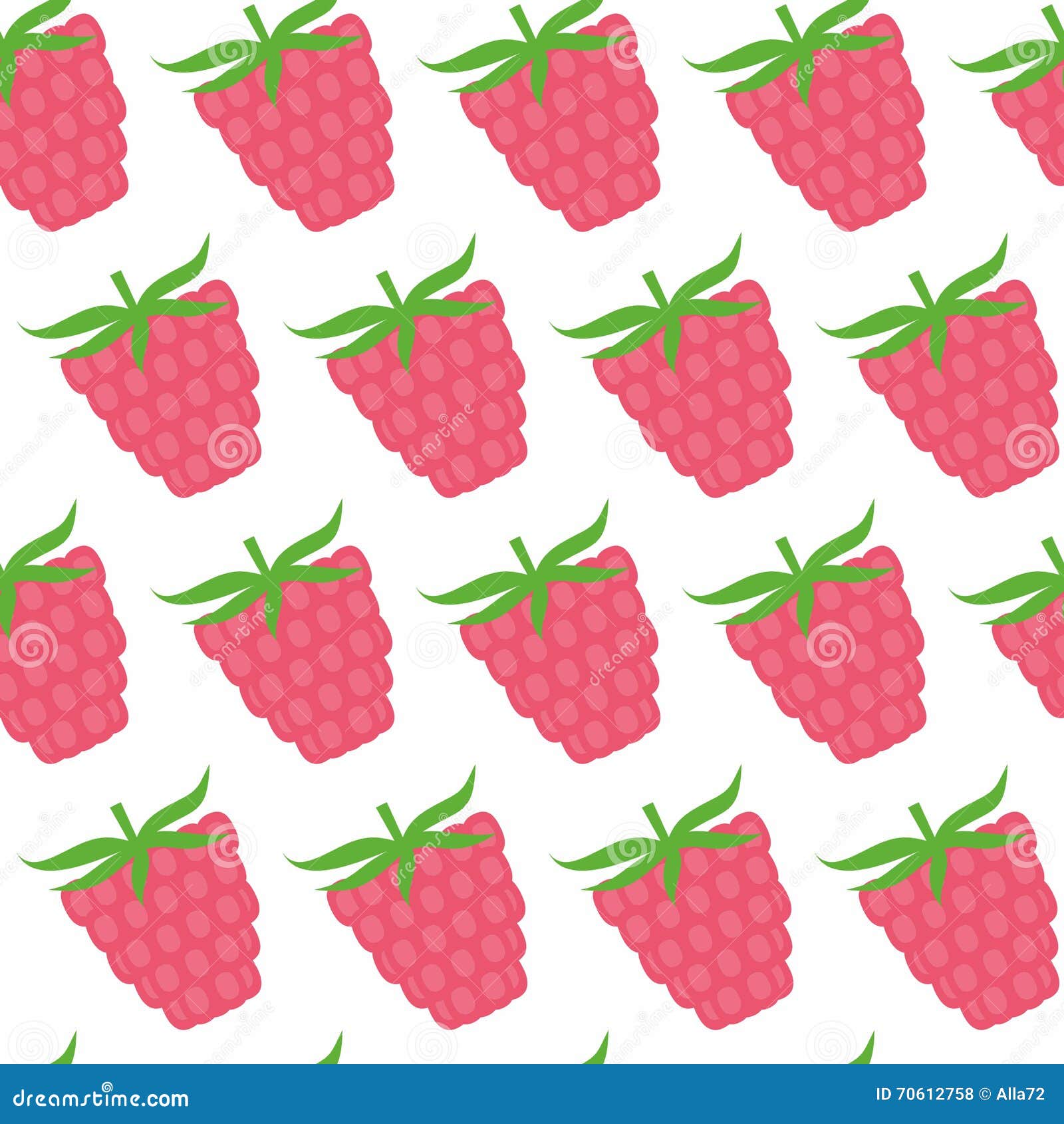 Vector Seamless Pattern of Raspberry , Fruit Pattern, Berry Pattern ...