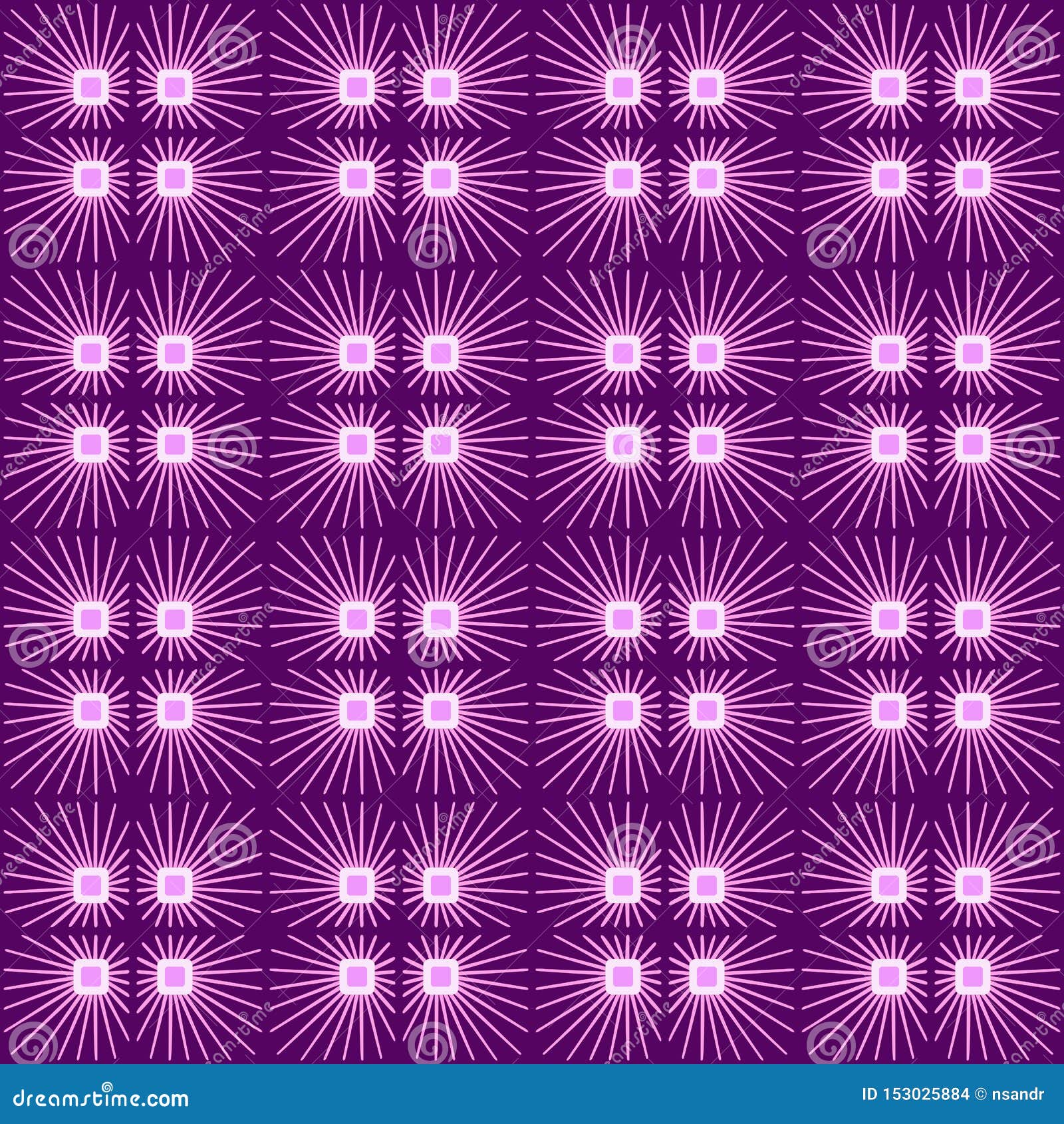 Vector Seamless Pattern with Rays of Color and Power. Retro Abstract ...