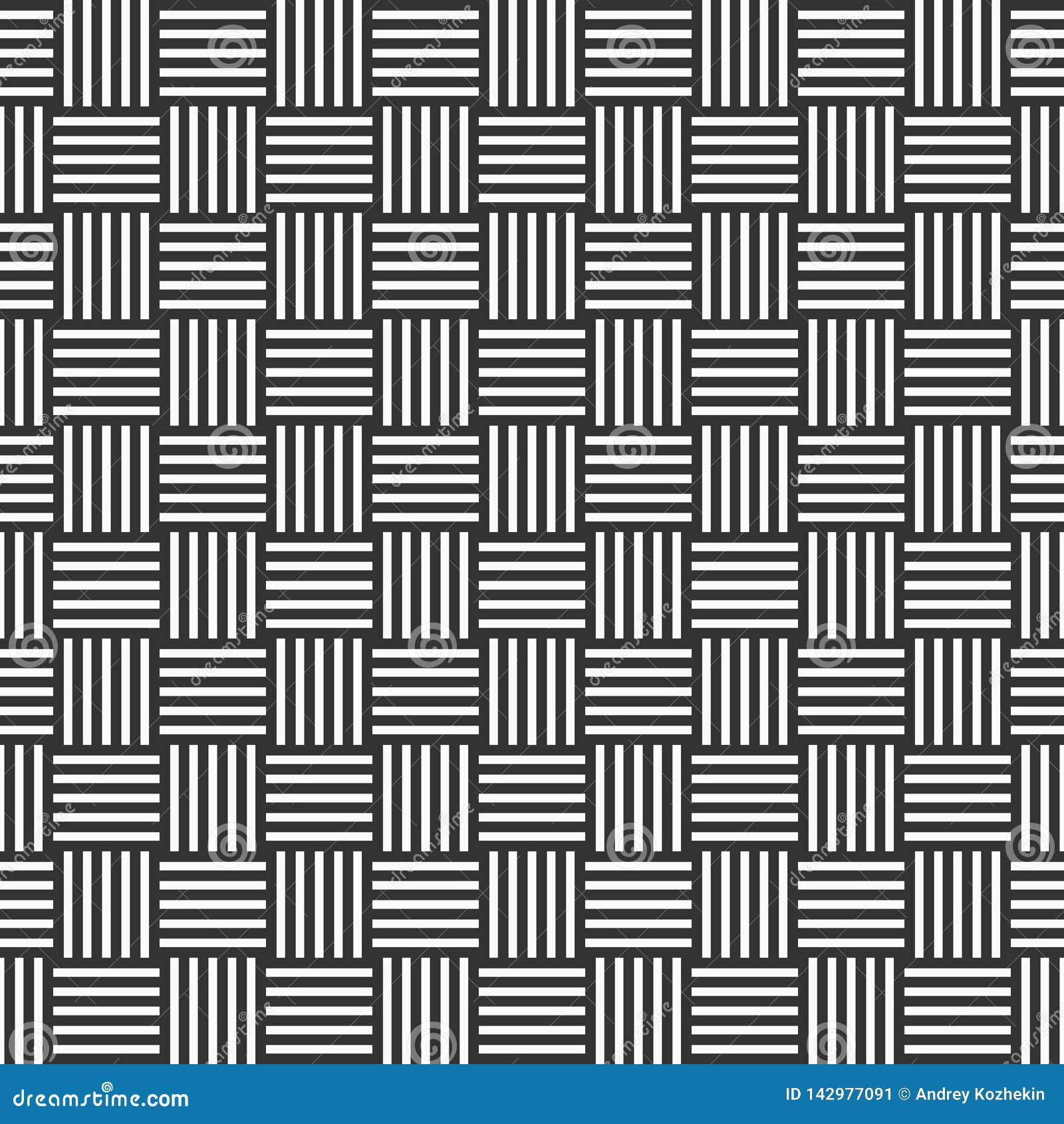 Vector Seamless Pattern of Rectangular Stripes. Geometrical Lattice ...