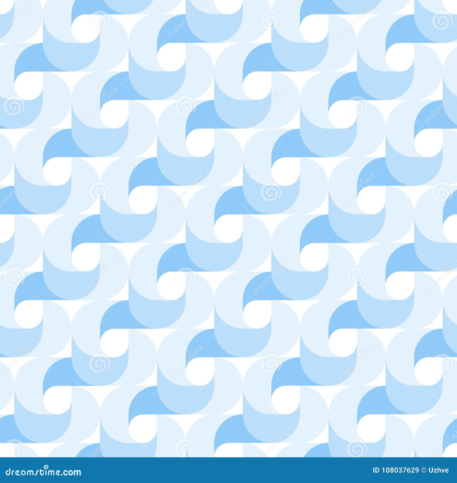 Vector Seamless Pattern of Regular Radial Waves Swirl Geometric Shapes ...