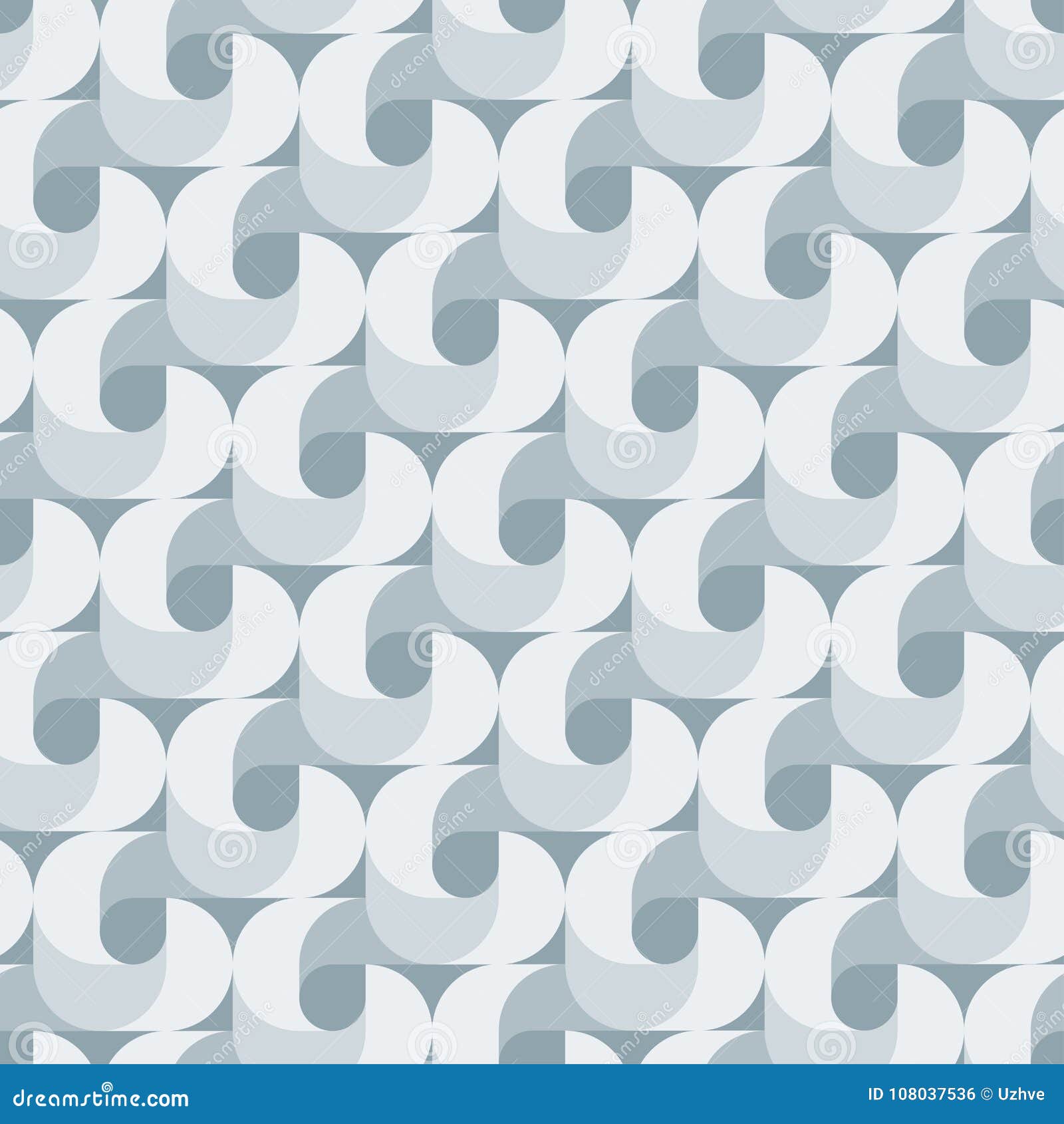 Vector Seamless Pattern of Regular Radial Waves Swirl Geometric Shapes ...