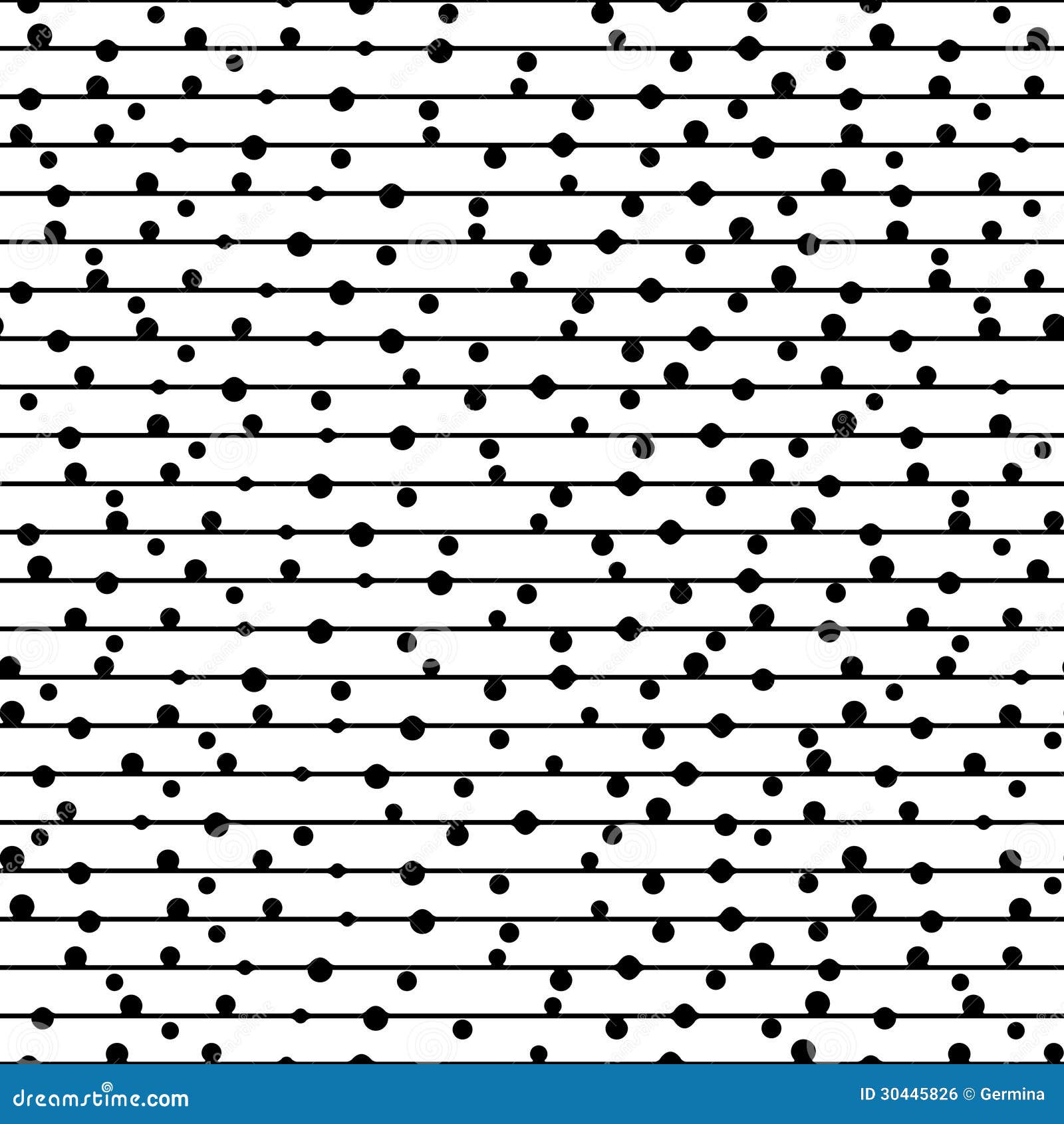 Vector Seamless Pattern. Repeating Dotted Lines. Stock Vector ...