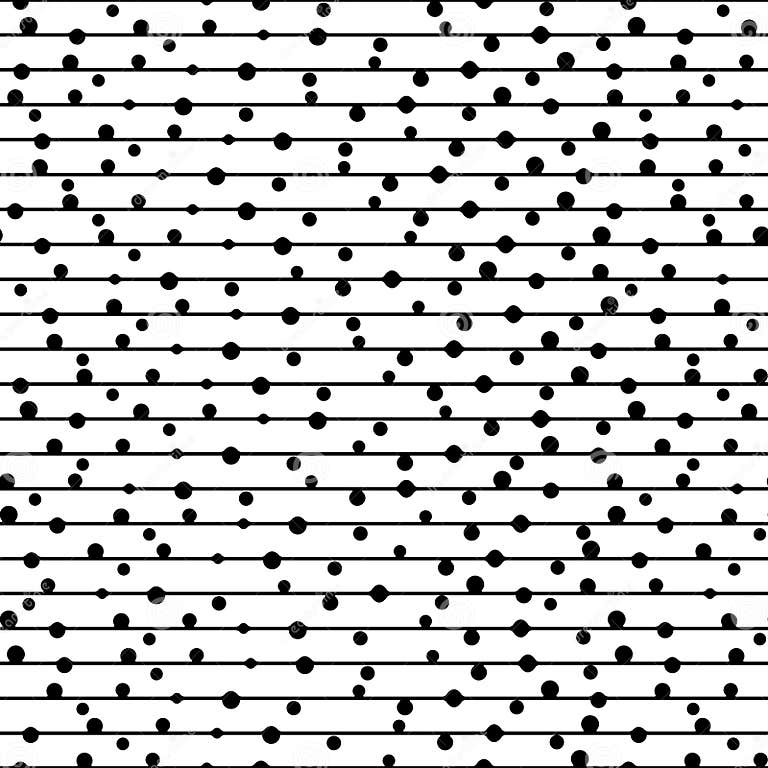Vector Seamless Pattern. Repeating Dotted Lines. Stock Vector ...