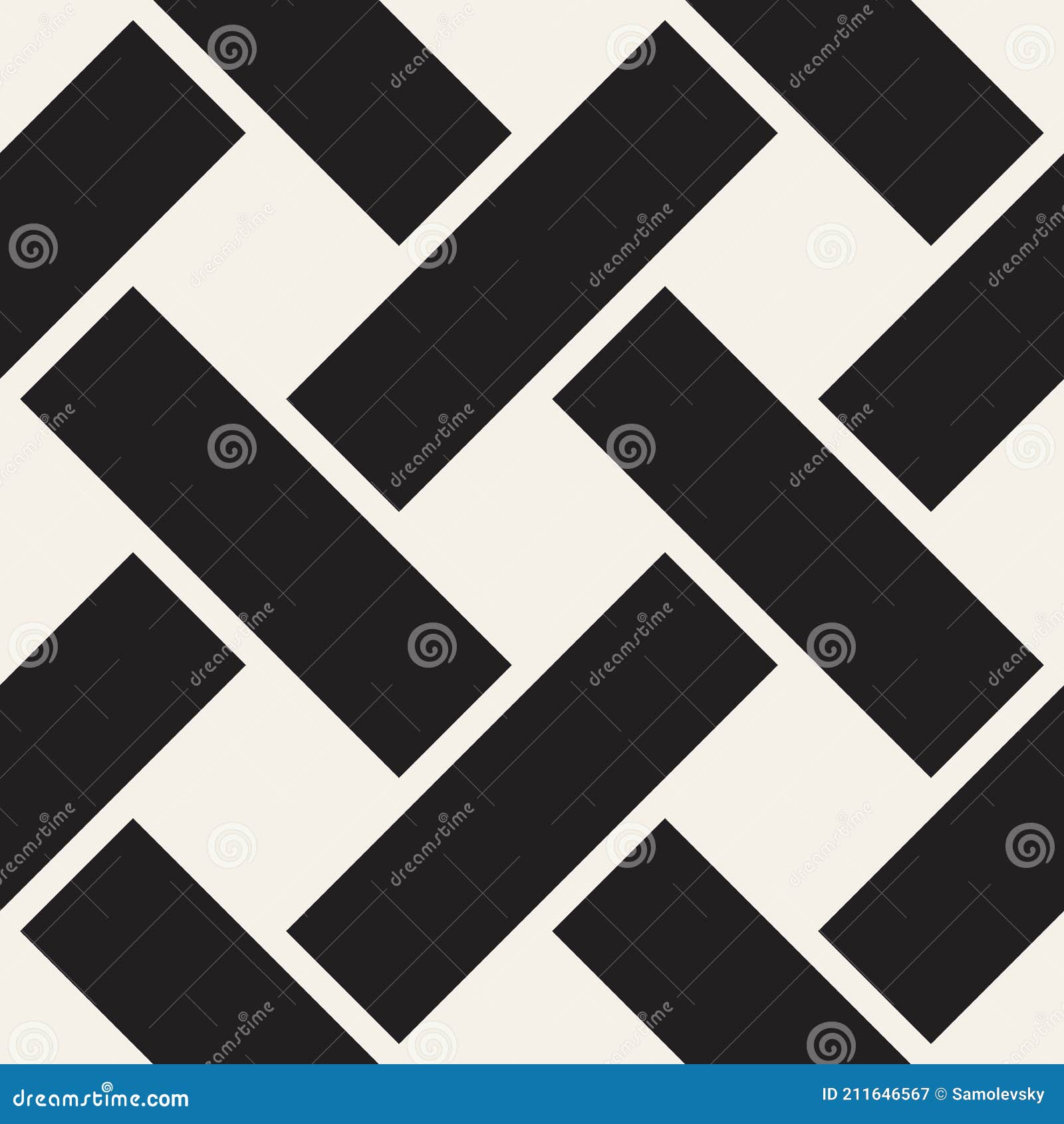 Vector Seamless Pattern Repeating Geometric Interlocking Lines