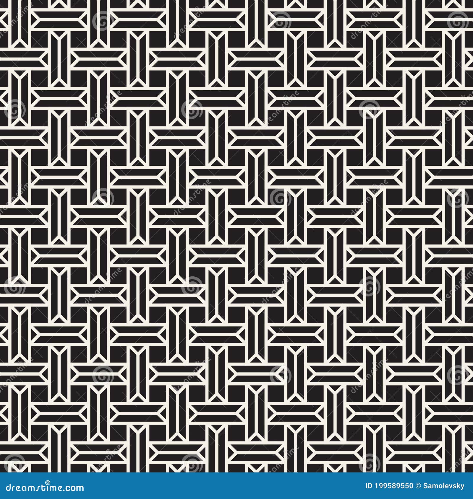 Geometric Woven Texture - Seamless. Vector Illustration | CartoonDealer ...