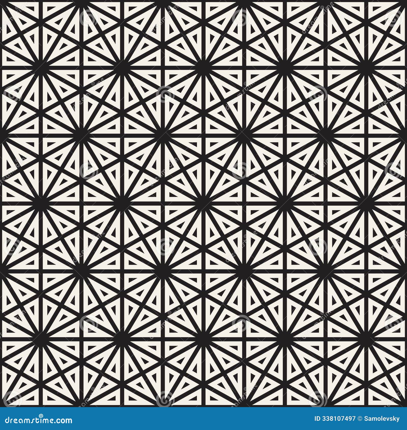 Vector Seamless Pattern. Repeating Geometric Elements. Stylish ...