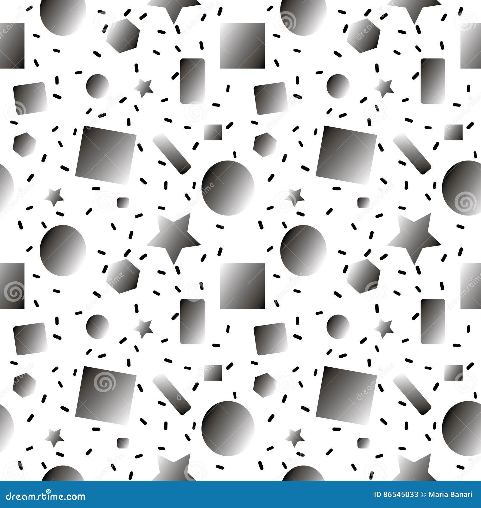 Vector Seamless Pattern. Repeating Geometric Figures Stock Vector ...