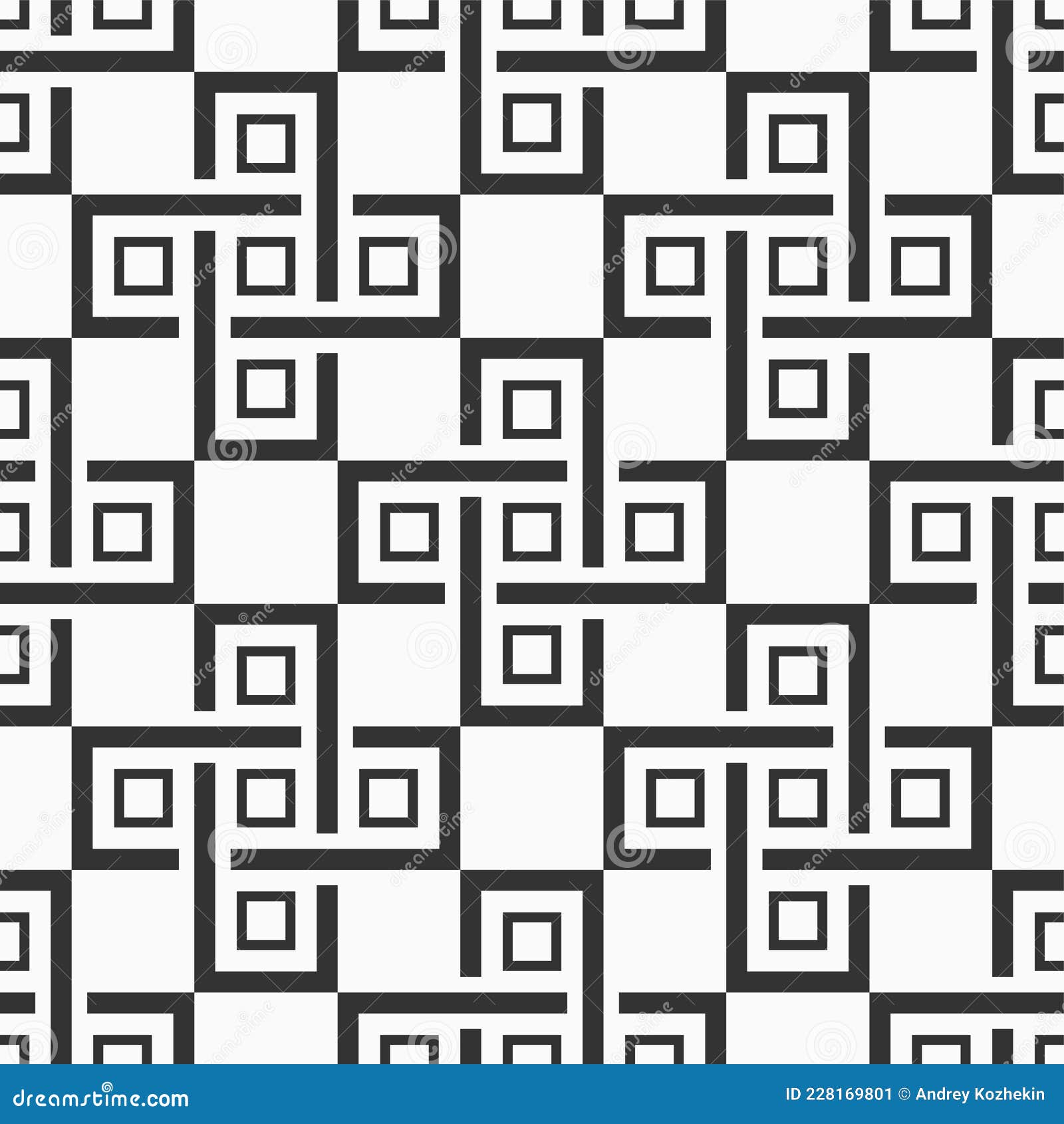 Vector Seamless Pattern. Repeating Geometric Tiles with Intertwining ...