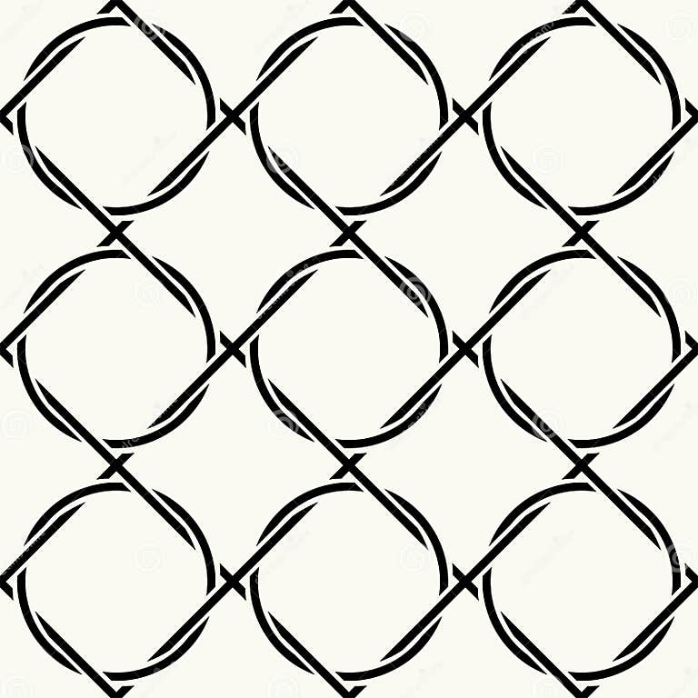 Vector Seamless Pattern. Repeating Intertwining Cordage, Ropes. Stock ...