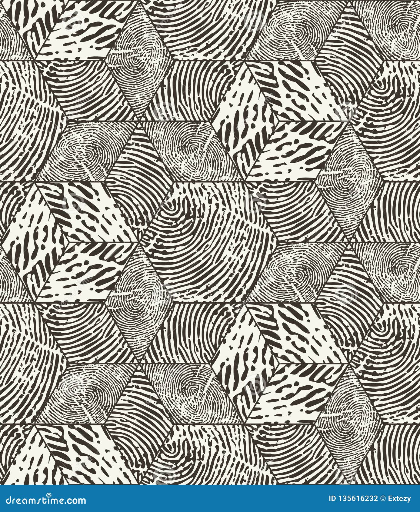 Vector Seamless Pattern. Repeating Monochrome Organic Shapes Background ... Vector Seamless Pattern. Repeating Monochrome Organic Shapes Background ...
