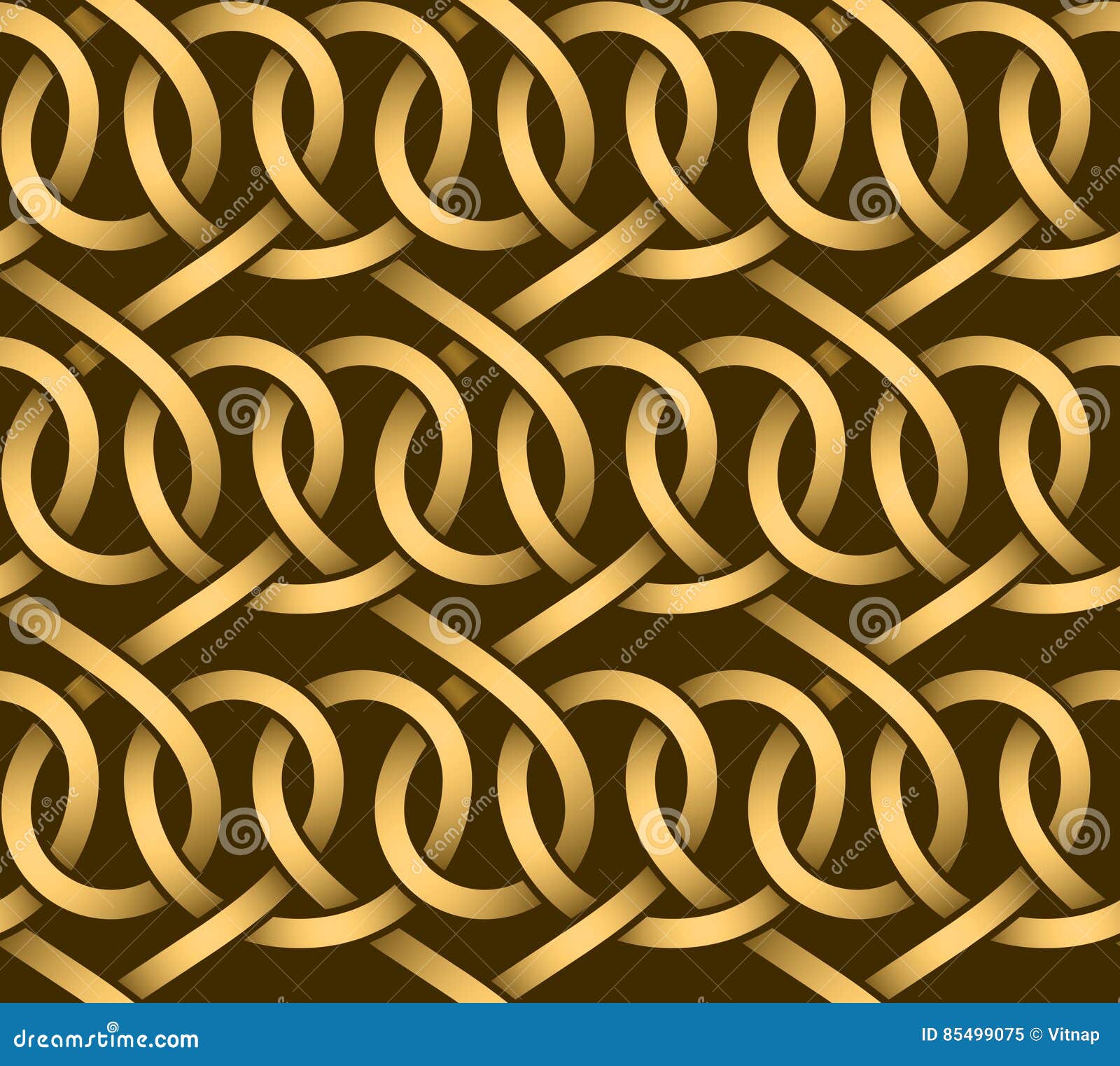 Vector Seamless Pattern of Ribbons Stock Vector - Illustration of ...