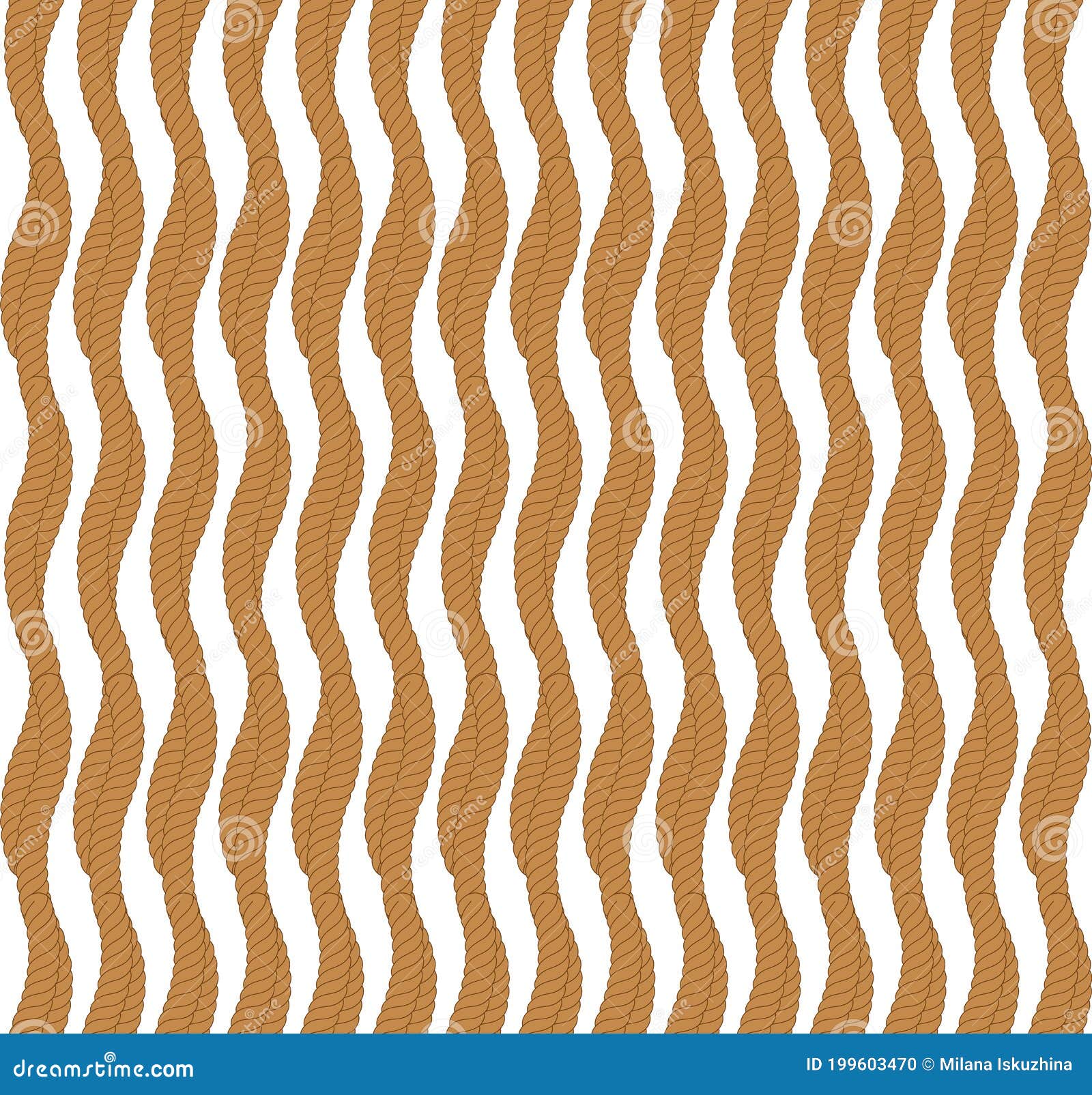 Vector Seamless Pattern with Rope Symmetrical Background Graphic ...