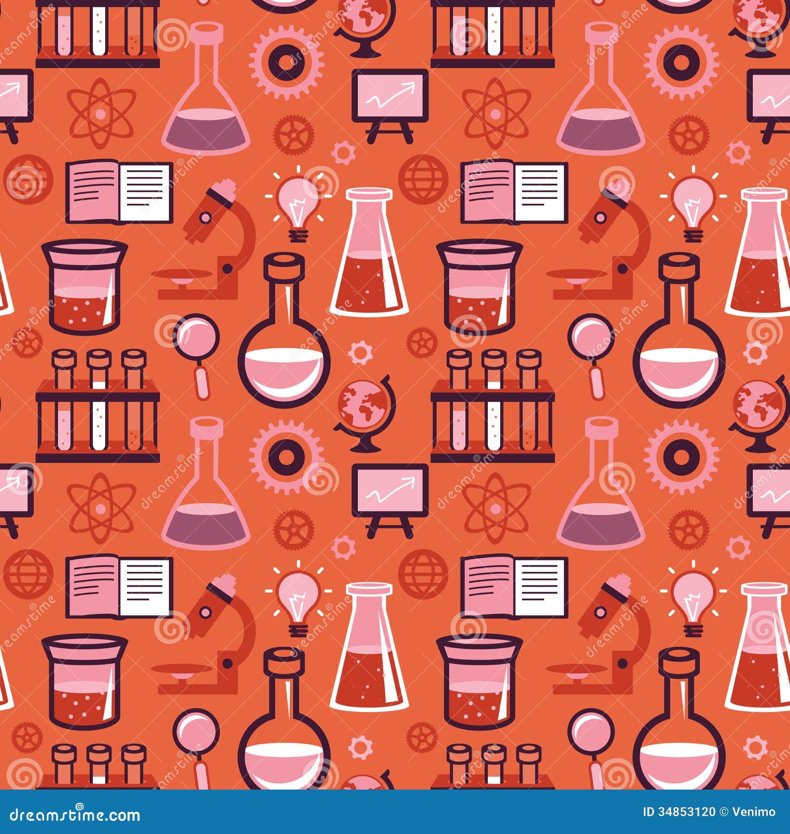 Vector Seamless Pattern - Science and Education Stock Vector ...
