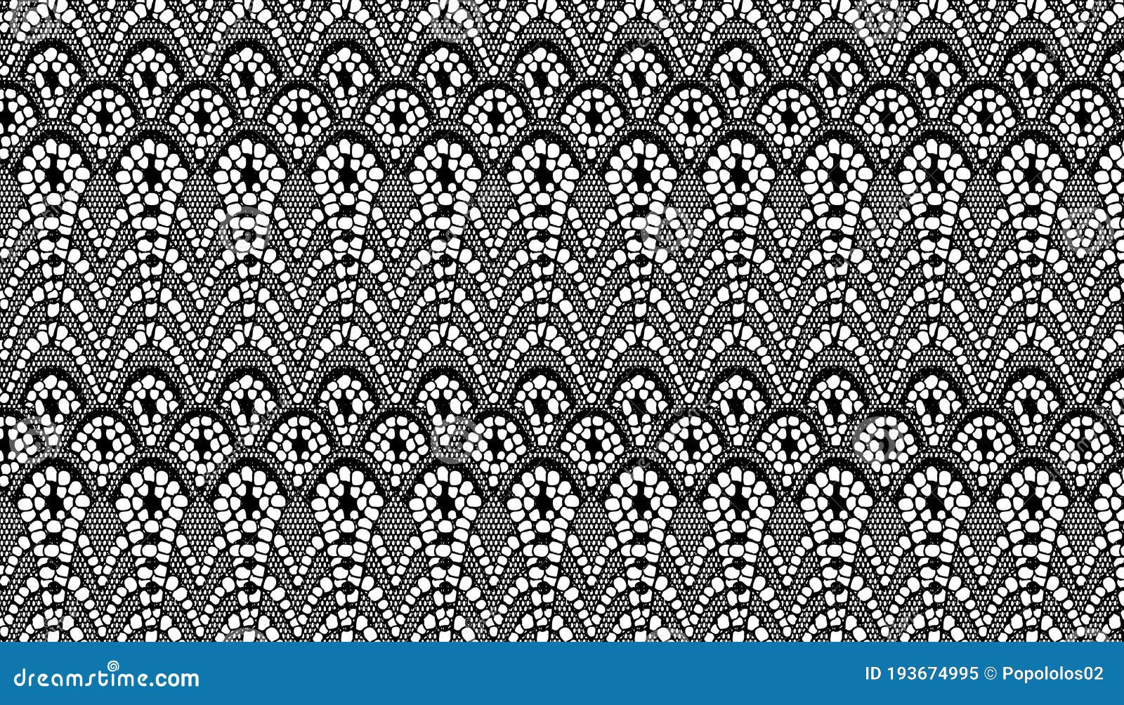 Vector Seamless Pattern with Sector Image. Jacquard Mesh Lace Fabric ...