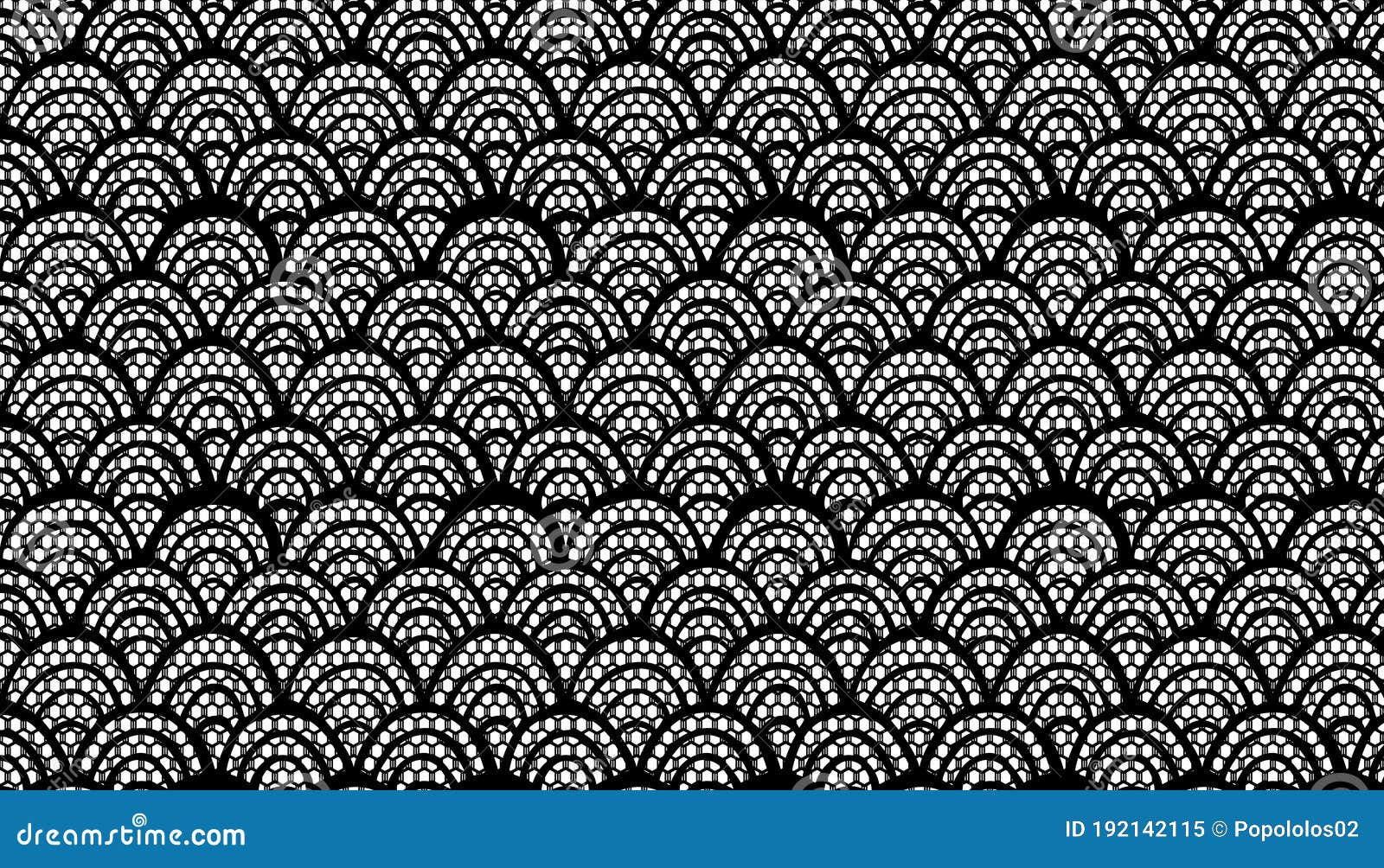 Vector Seamless Pattern with Sector. Jacquard Mesh Lace Fabric. Stock ...