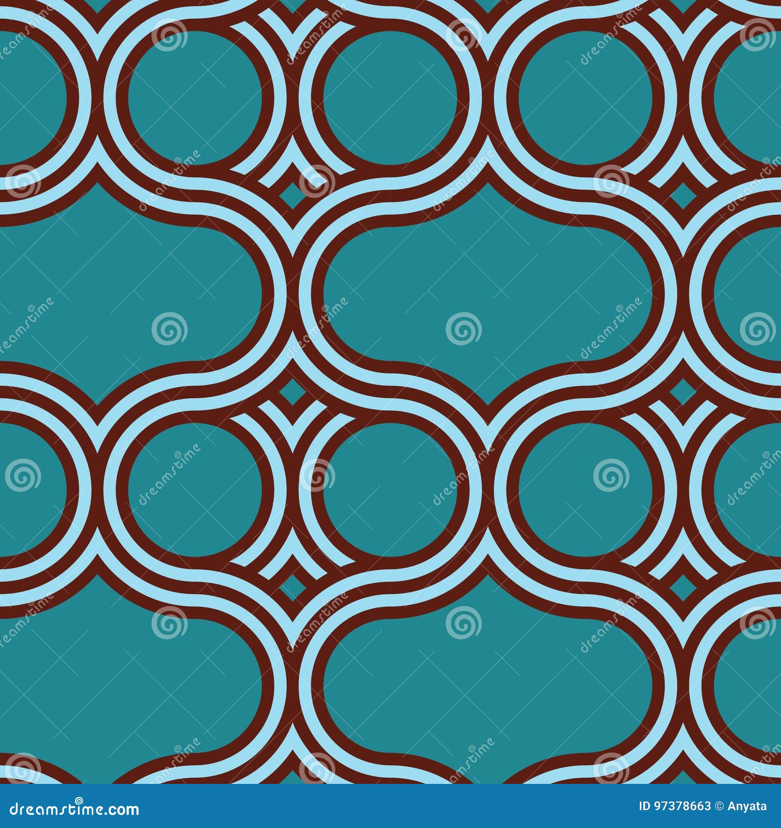 Vector seamless pattern stock vector. Illustration of geometric - 97378663