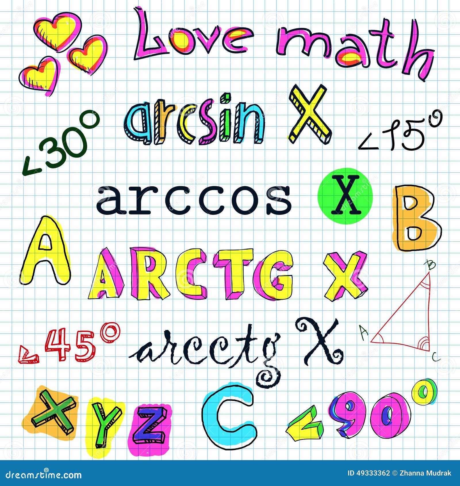 Vector Seamless Pattern with Sketchy Science Symbols Stock Illustration ...