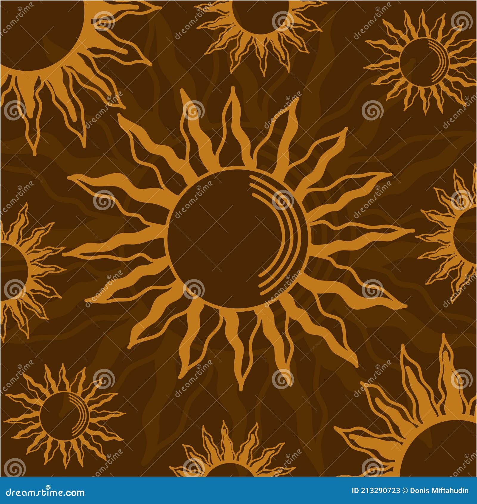 Sun Pattern Background Vector Illustration Stock Vector - Illustration ...