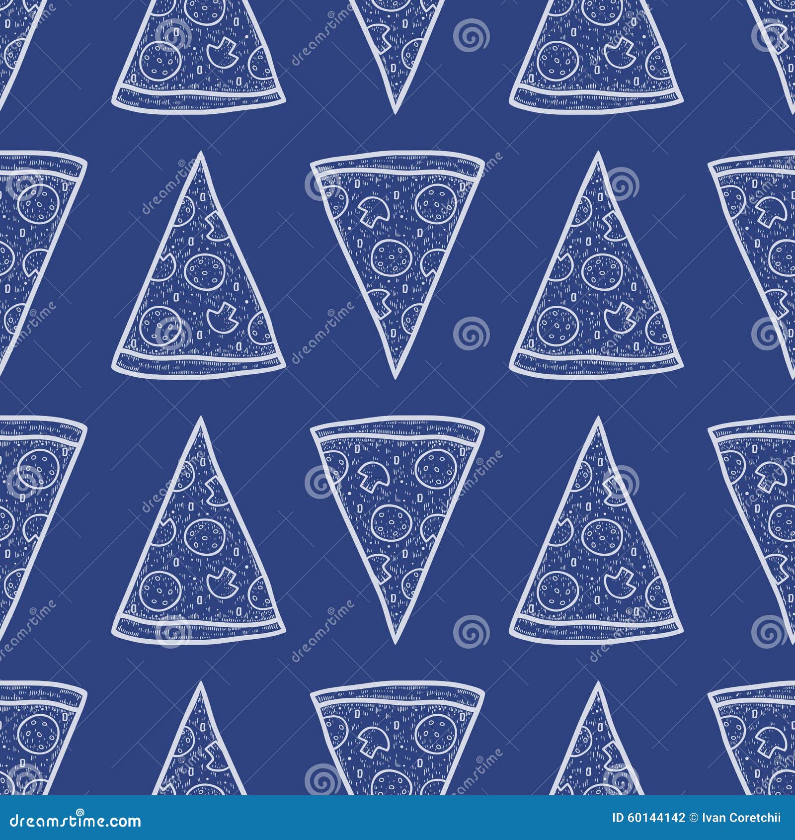 Vector Seamless Pattern with Slices of Pizza Stock Illustration ... Vector Seamless Pattern with Slices of Pizza Stock Illustration ...