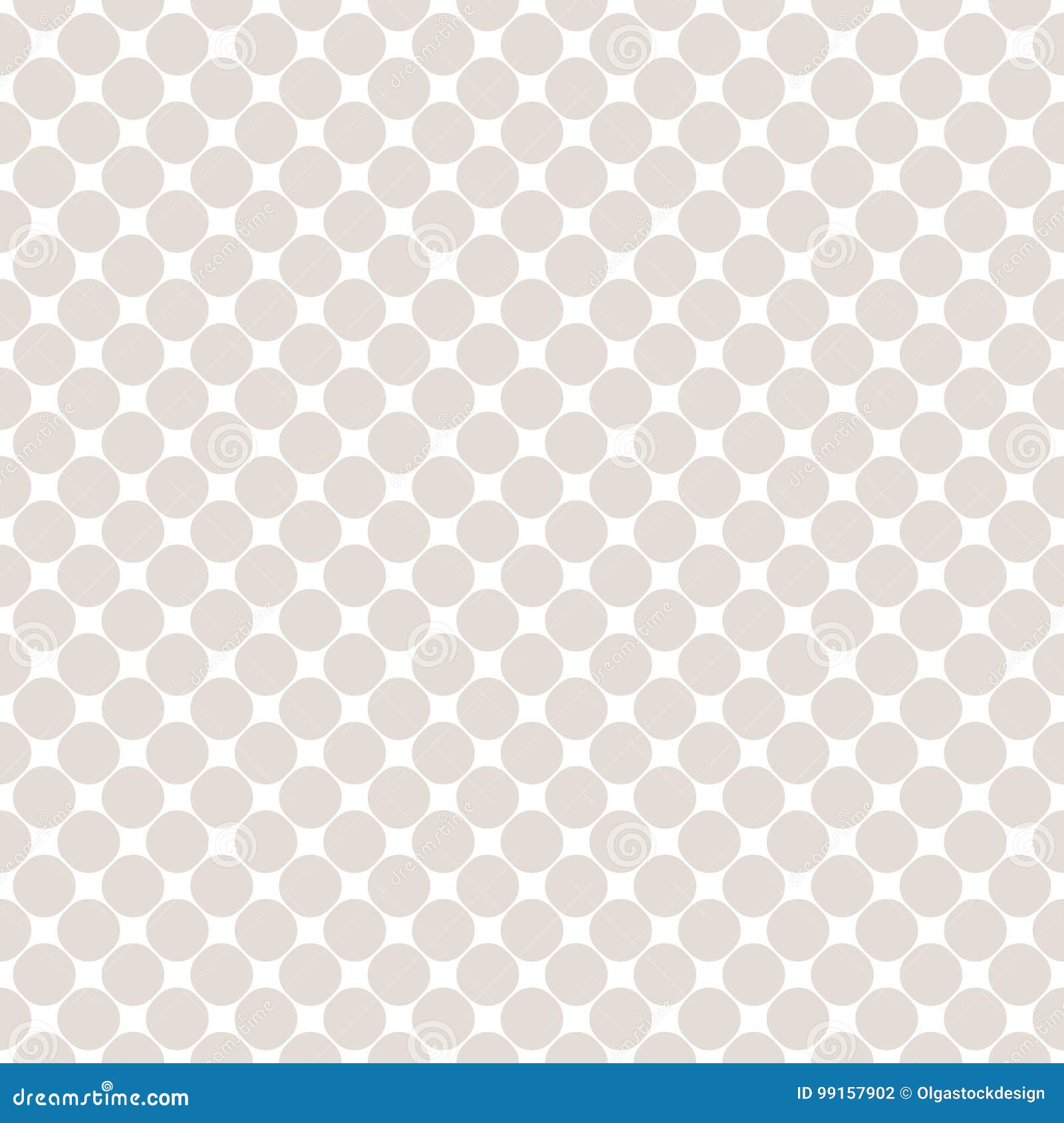 Vector Seamless Pattern with Small Circles, White and Beige Stock ...