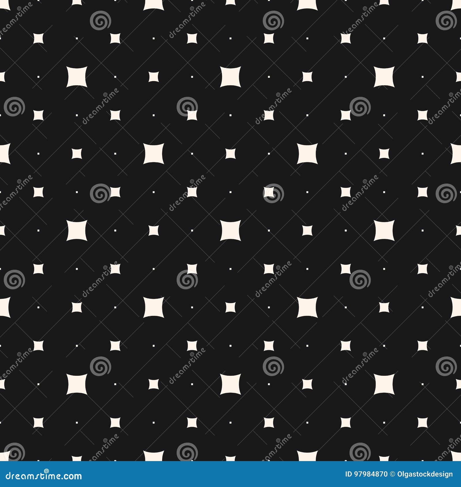 Vector Seamless Pattern Small Squares, Tiny Geometric Shapes Stock ...
