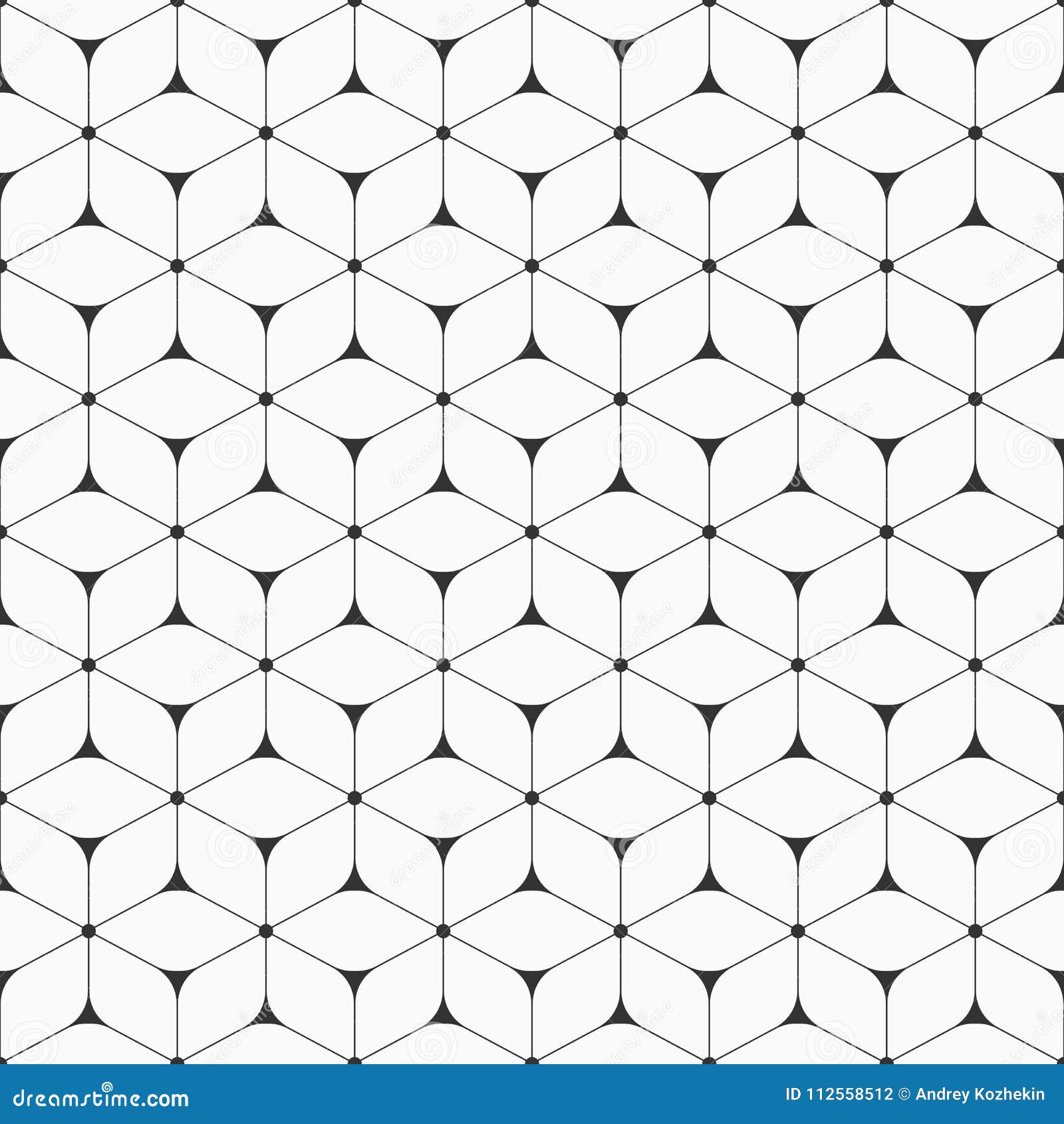 Vector Seamless Pattern of Smooth Triangles Connected by Lines. Stock ...