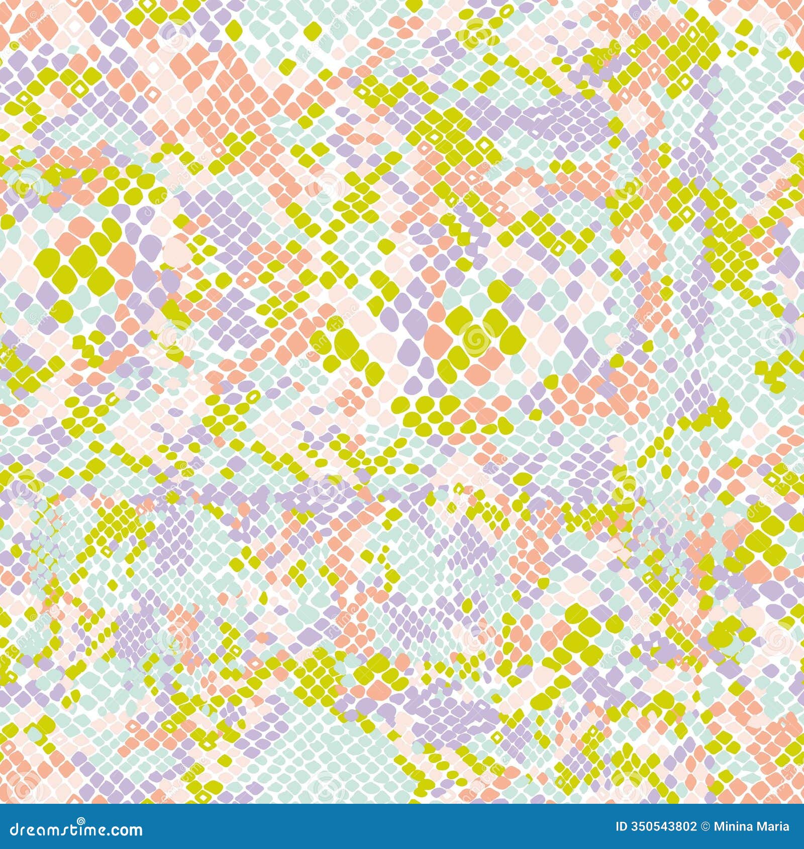 Vector Seamless Pattern with Snake Skin Texture on White Isolated ...