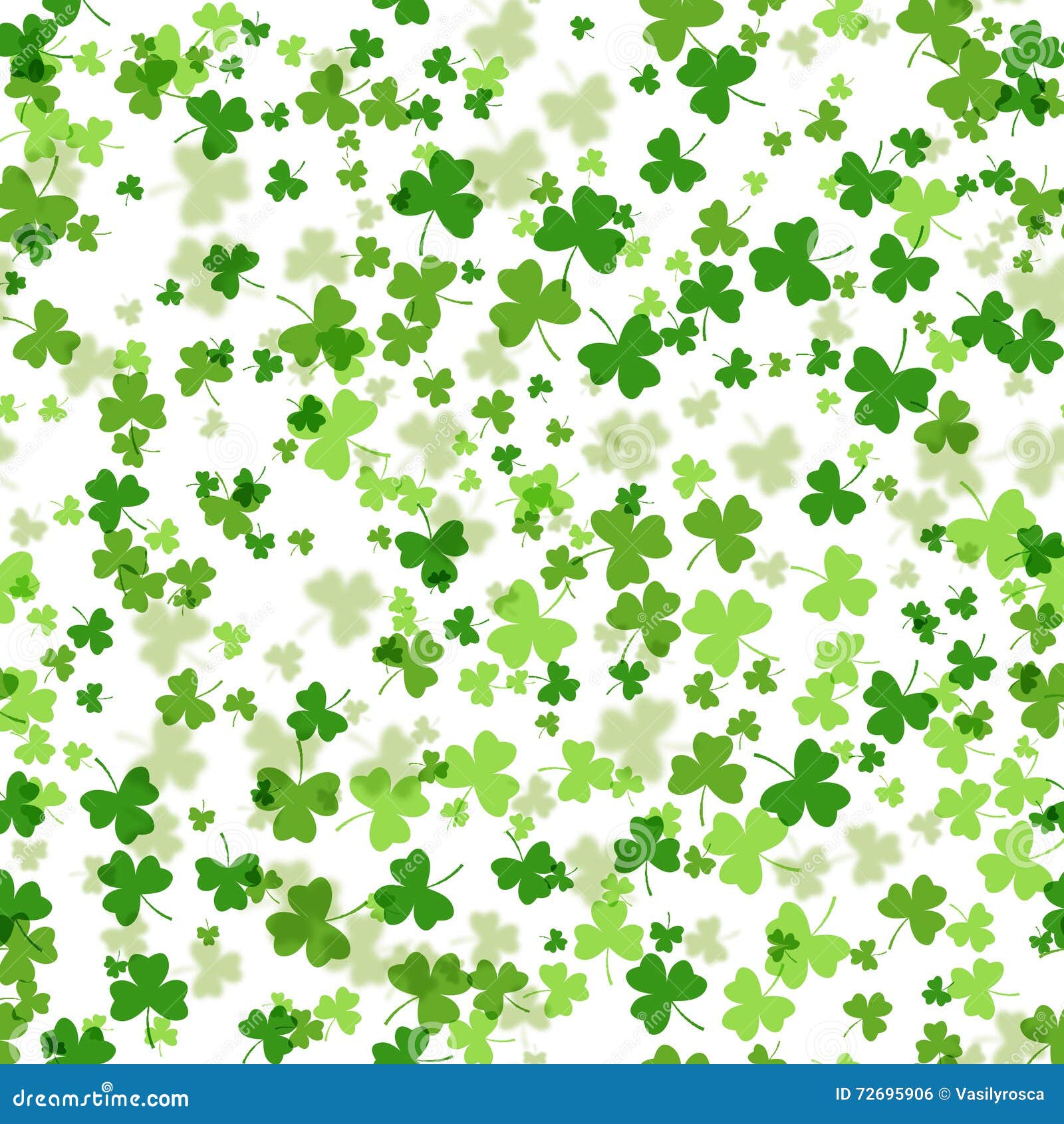 Vector Seamless Pattern For St Patricks Day Celebration Stock Vector