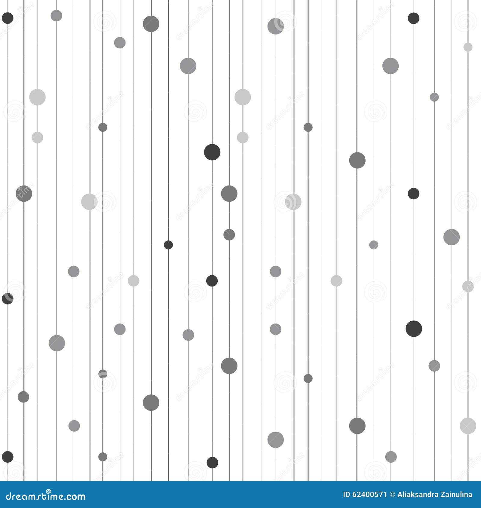 Vector Seamless Pattern with Stripes and Circles Stock Vector ...