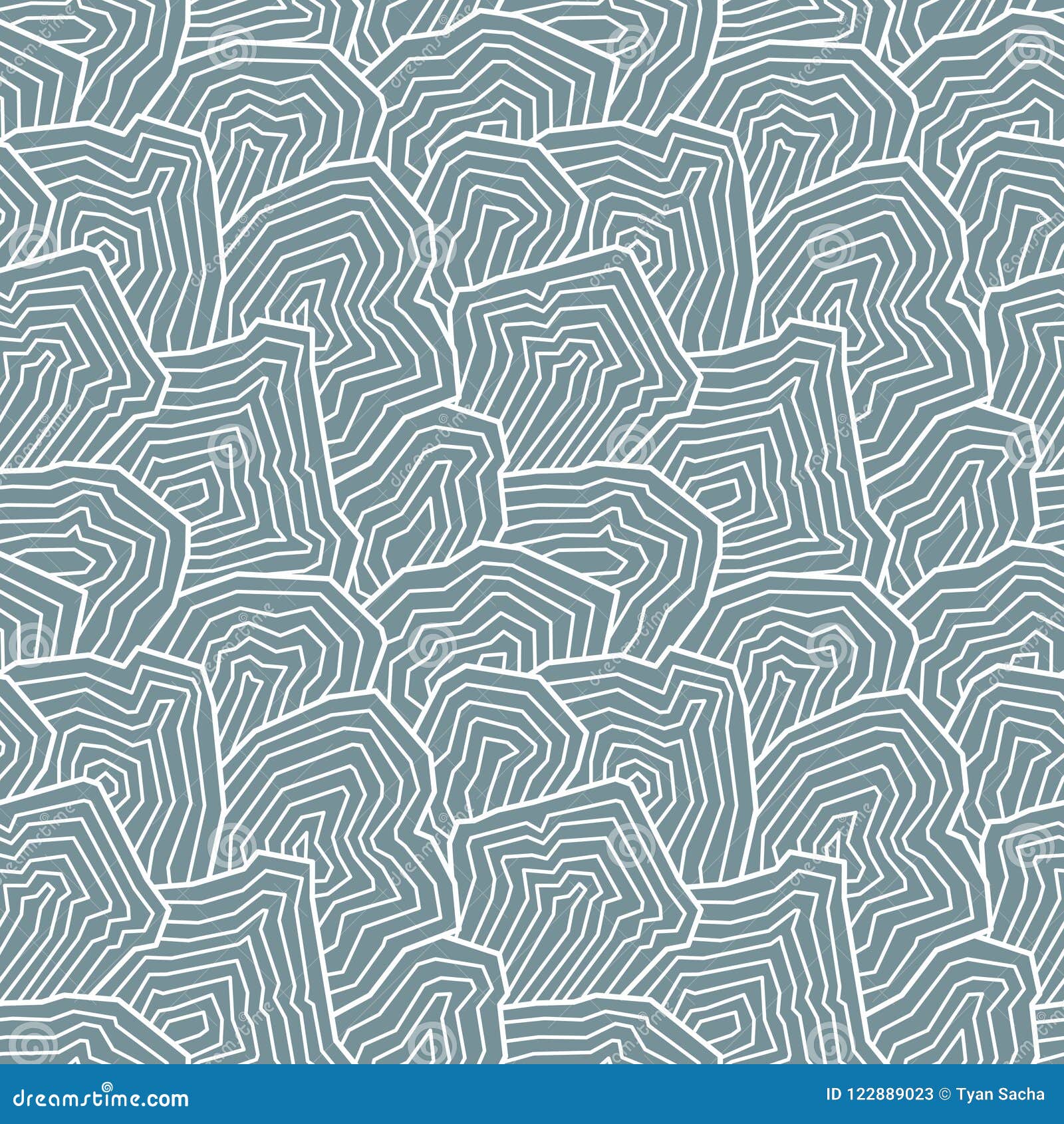 Vector Seamless Pattern. Stylish Mosaic Texture. Hand Drawn Linear ...