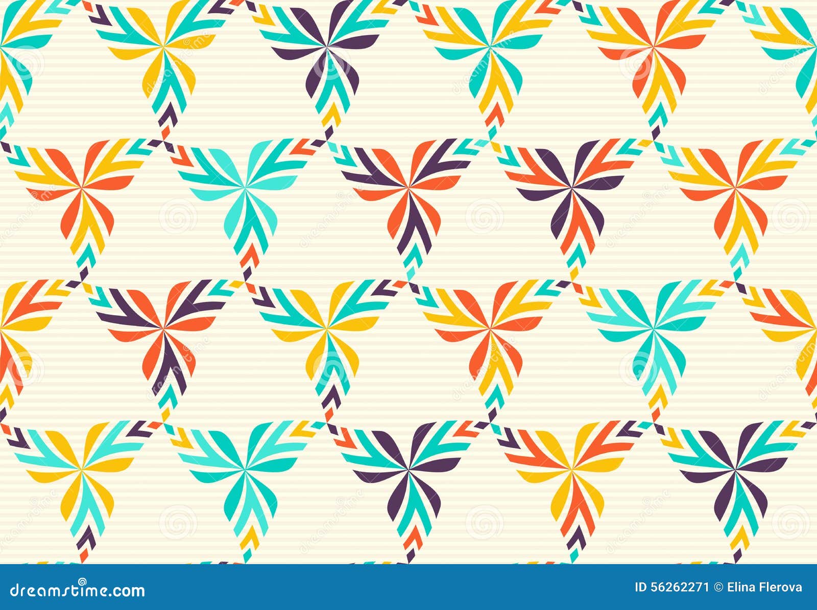 Vector Seamless Pattern with Stylized Triangle. Stock Vector ...