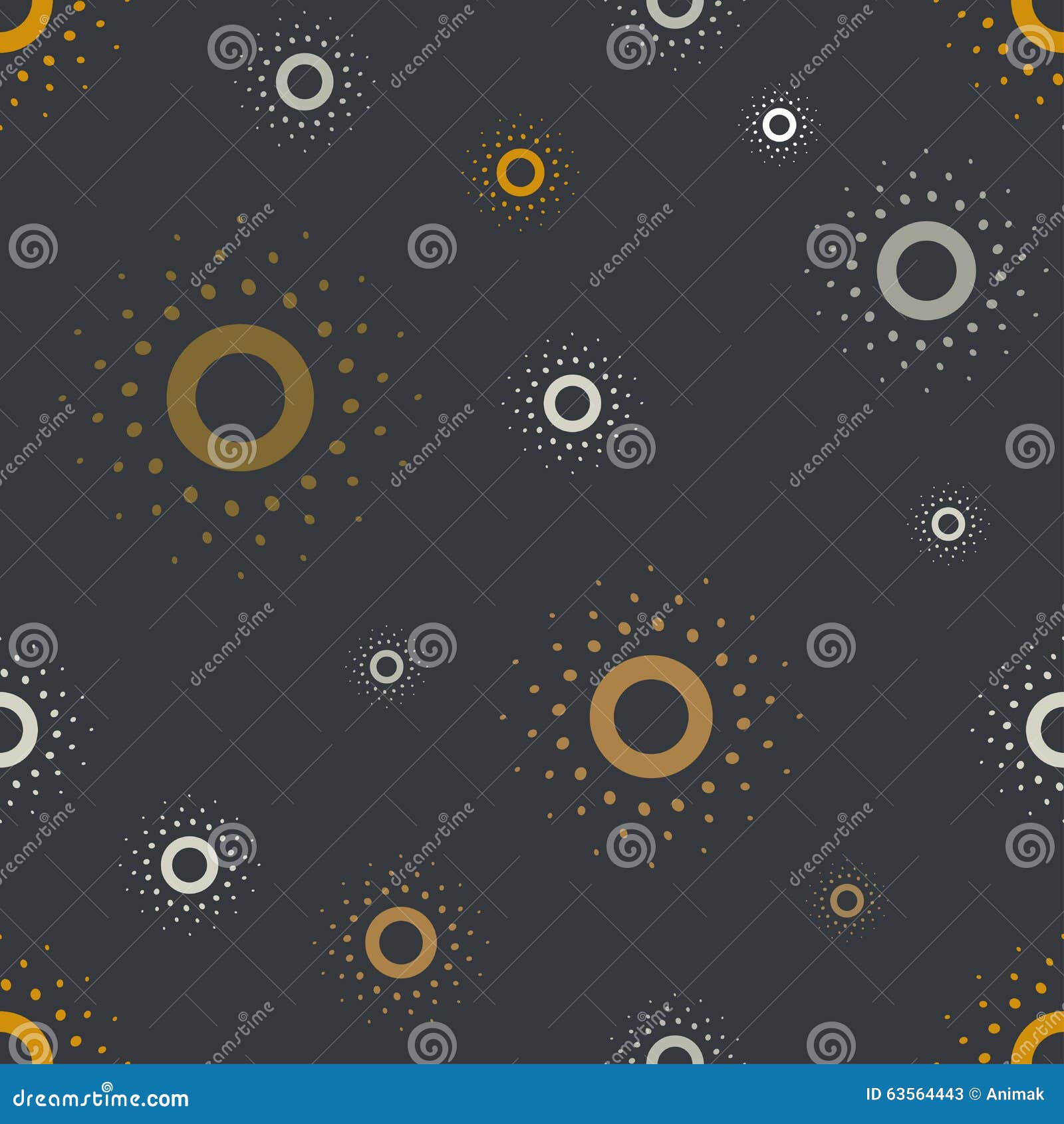 Vector Seamless Pattern. Sun Stylish Texture Stock Vector ...