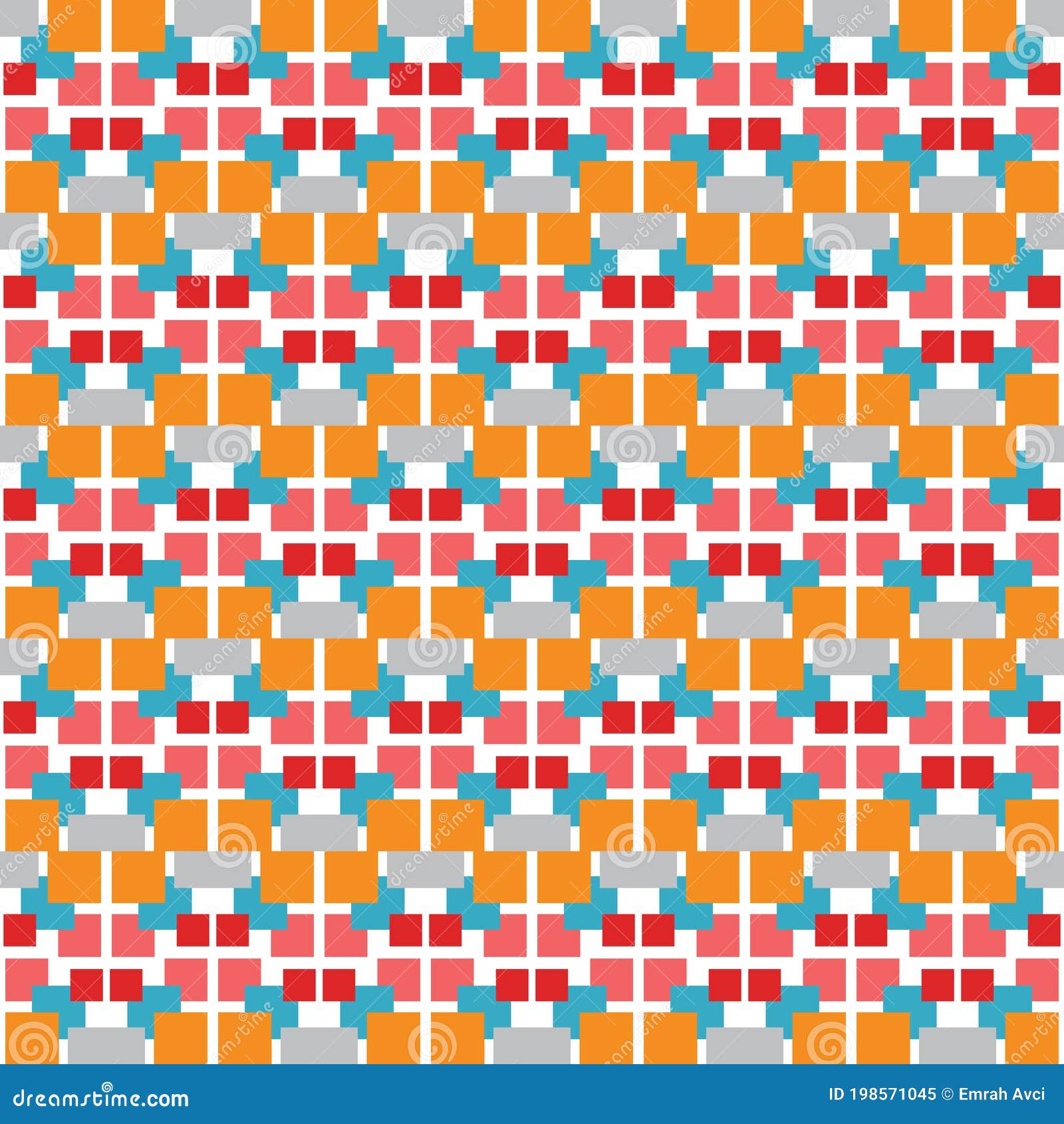 Vector Seamless Pattern Texture Background with Geometric Shapes ...