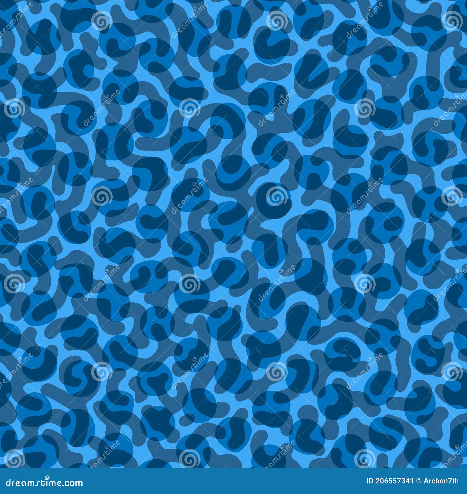 Vector Seamless Pattern Texture with Cartoon Blue Pool Water Stock ...